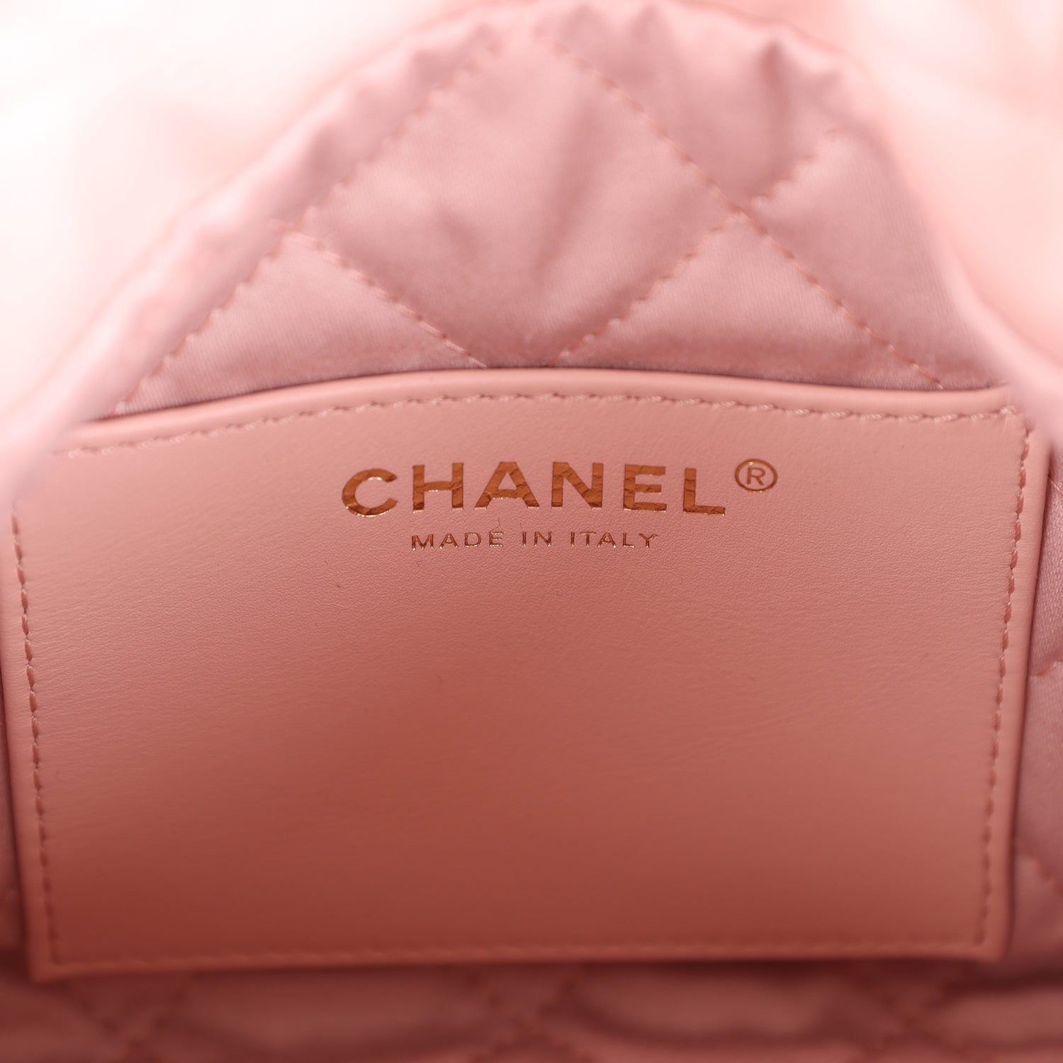 Pre-owned Chanel Mini 22 Bag Pink Calfskin Gold Hardware