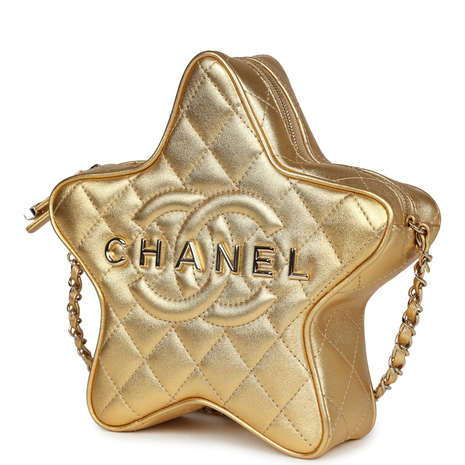 Chanel Star Bag Metallic Gold Lambskin Gold Hardware