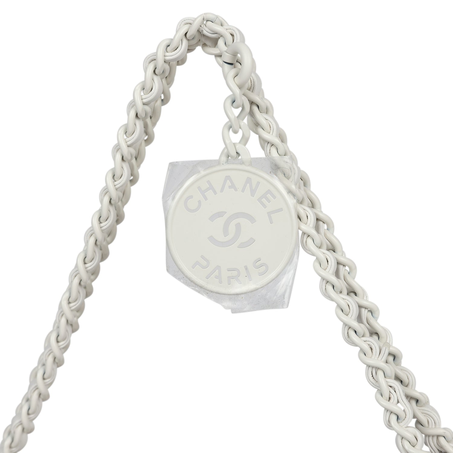 Chanel Mini 22 Bag Pink and White Ombre Calfskin Light Gold Hardware