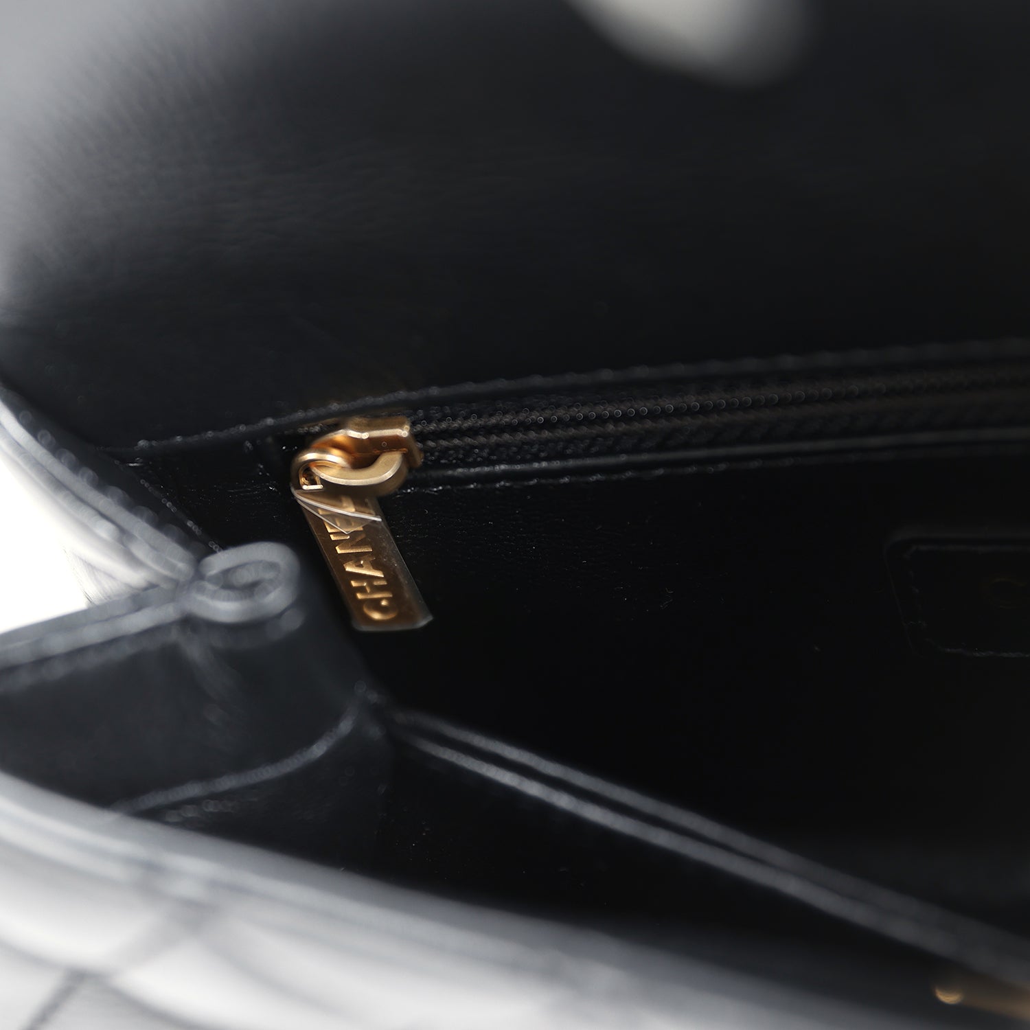 Chanel Small Coco Crystal Top Handle Flap Bag Black Lambskin Brushed G