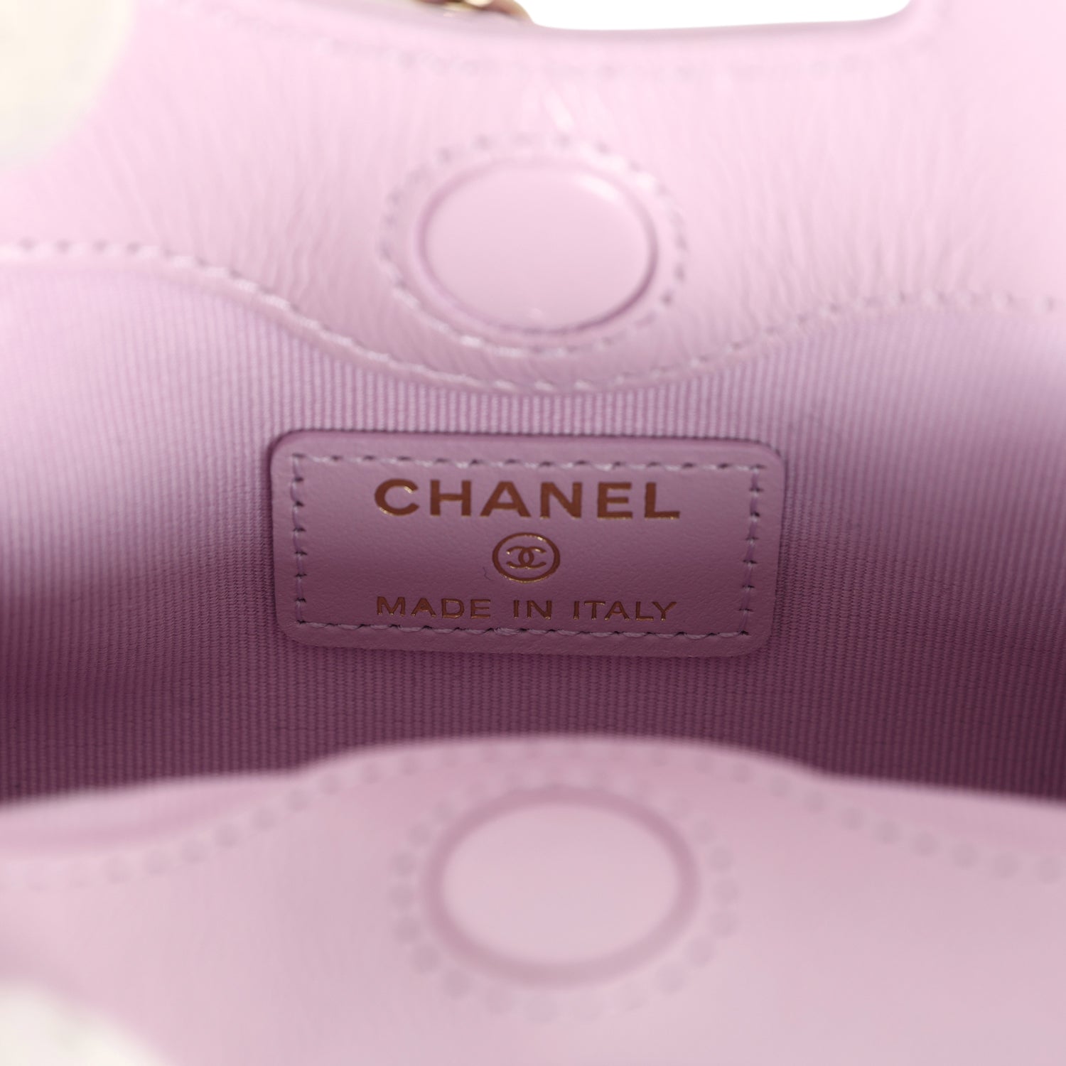 Chanel Micro 31 Shopper Light Purple Shiny Lambskin Light Gold Hardwar