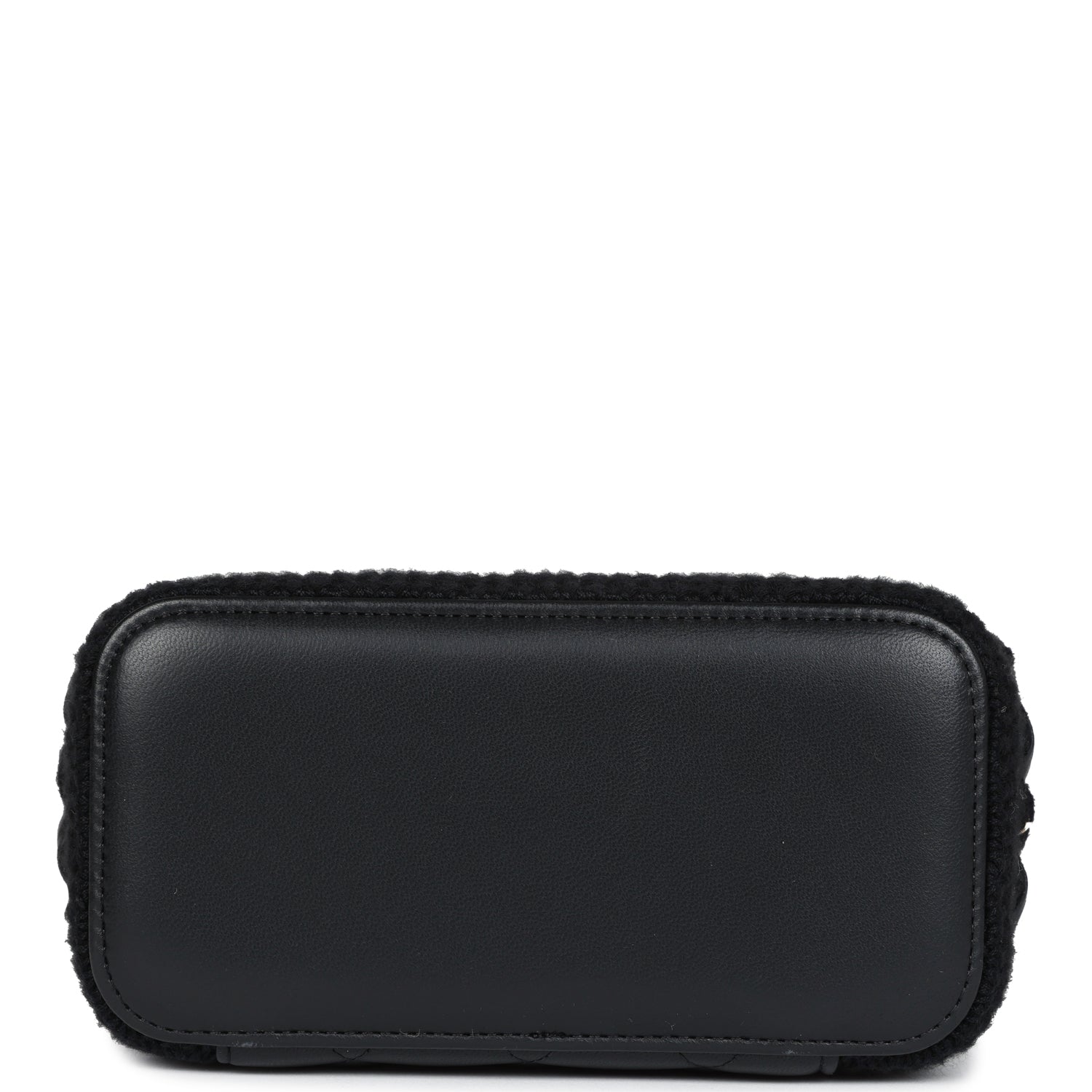 Chanel Small Vanity Case Black Crochet and Lambskin Light Gold Hardwar