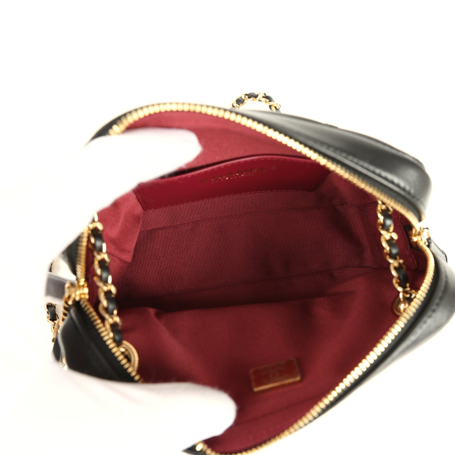 Chanel Mini Camera Case Bag Black Shiny Lambskin Gold Hardware – New ...
