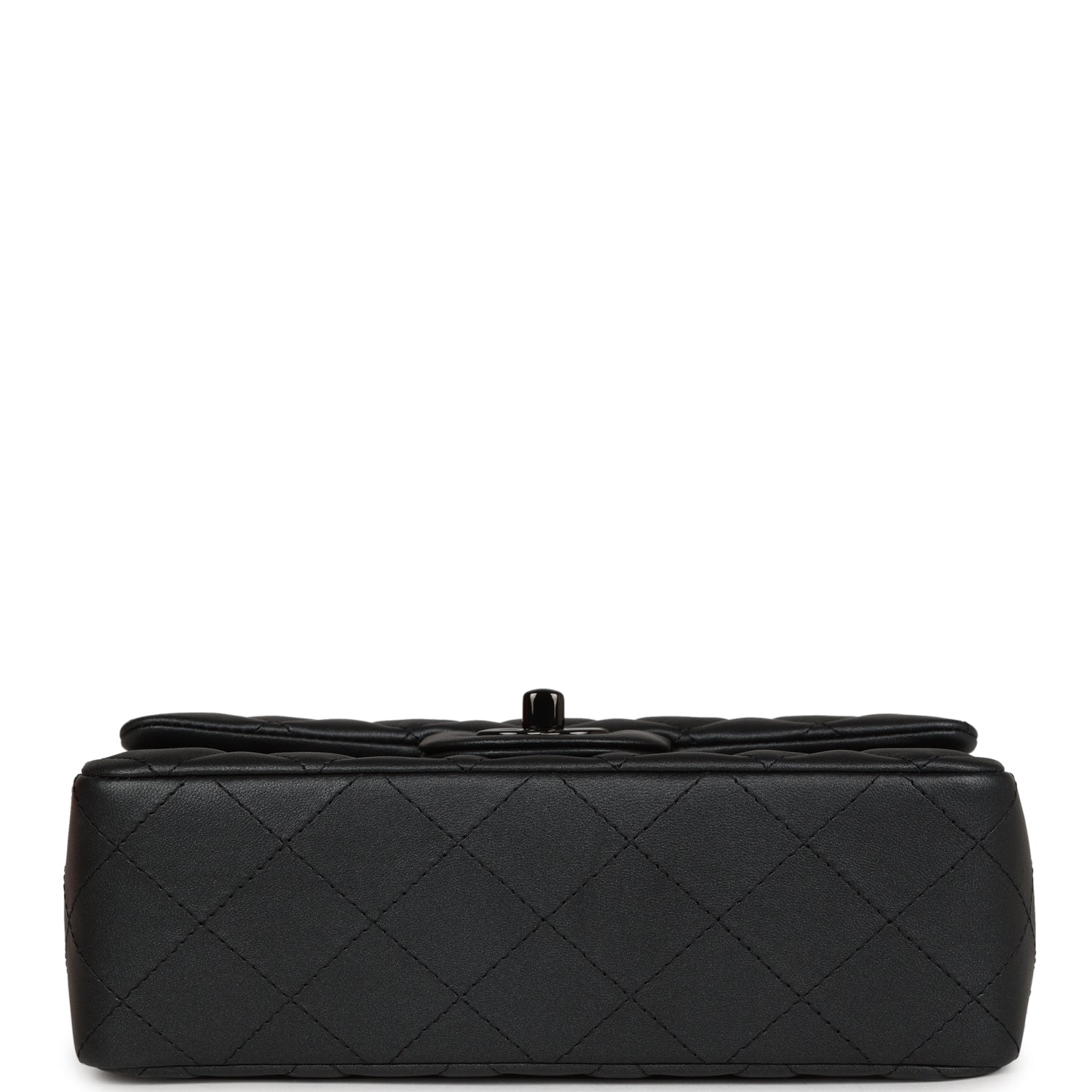 Chanel Mini Rectangular Flap So Black Iridescent Lambskin Black Hardwa