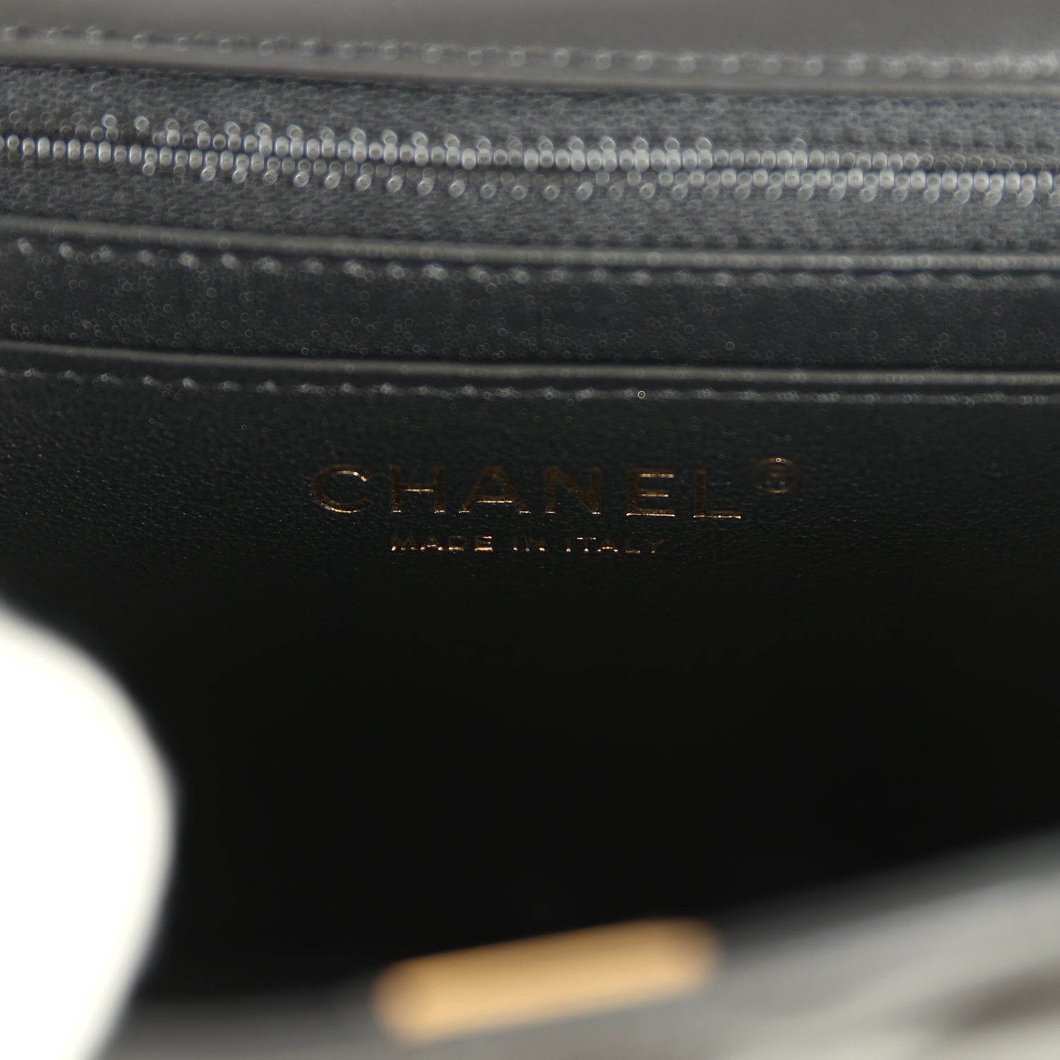 Chanel Mini Classic Square Flap Bag Black Lambskin Light Gold Hardware ...