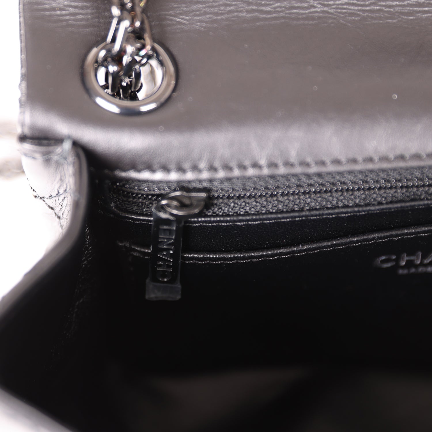 Chanel Mini Reissue 224 2.55 Flap So Black Aged Calfskin Black Hardwar
