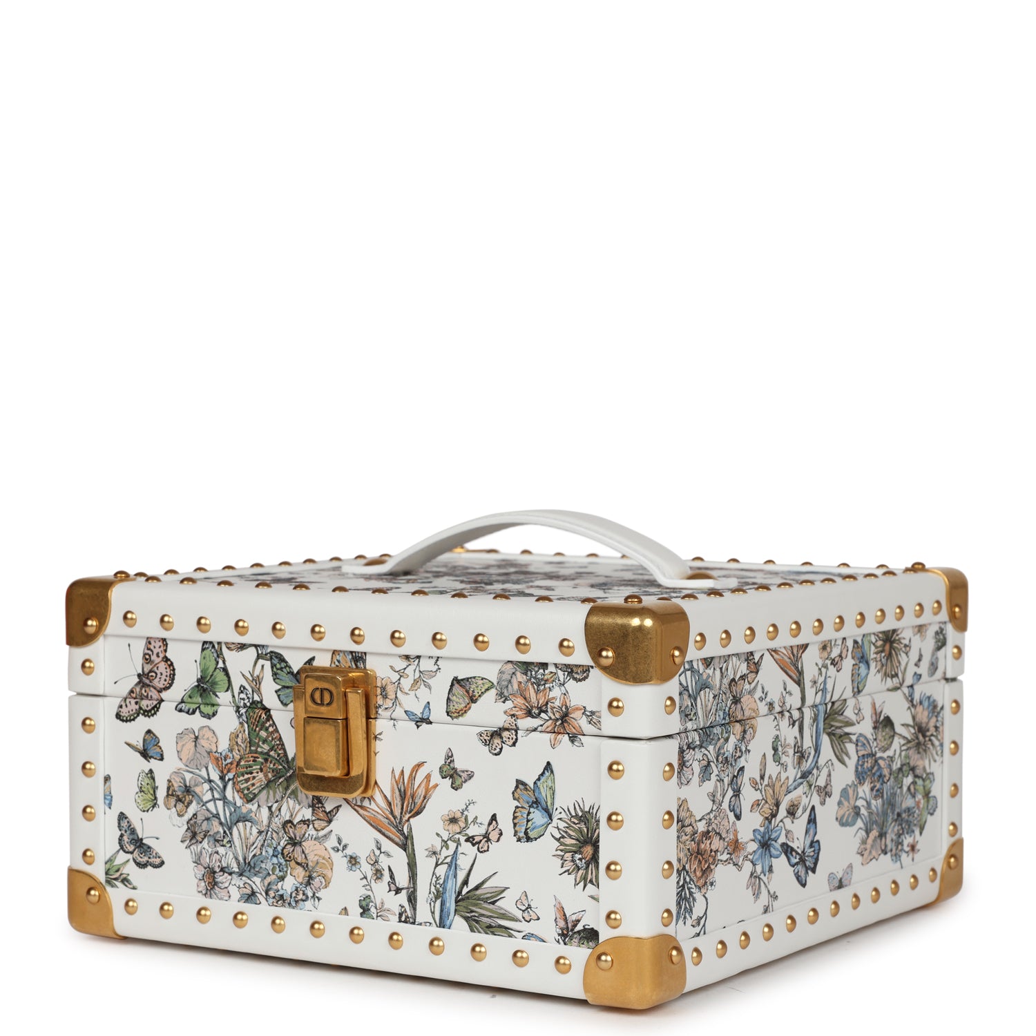 Christian Dior Micro Lady Dior with Small Trunk Multicolor Embroidered