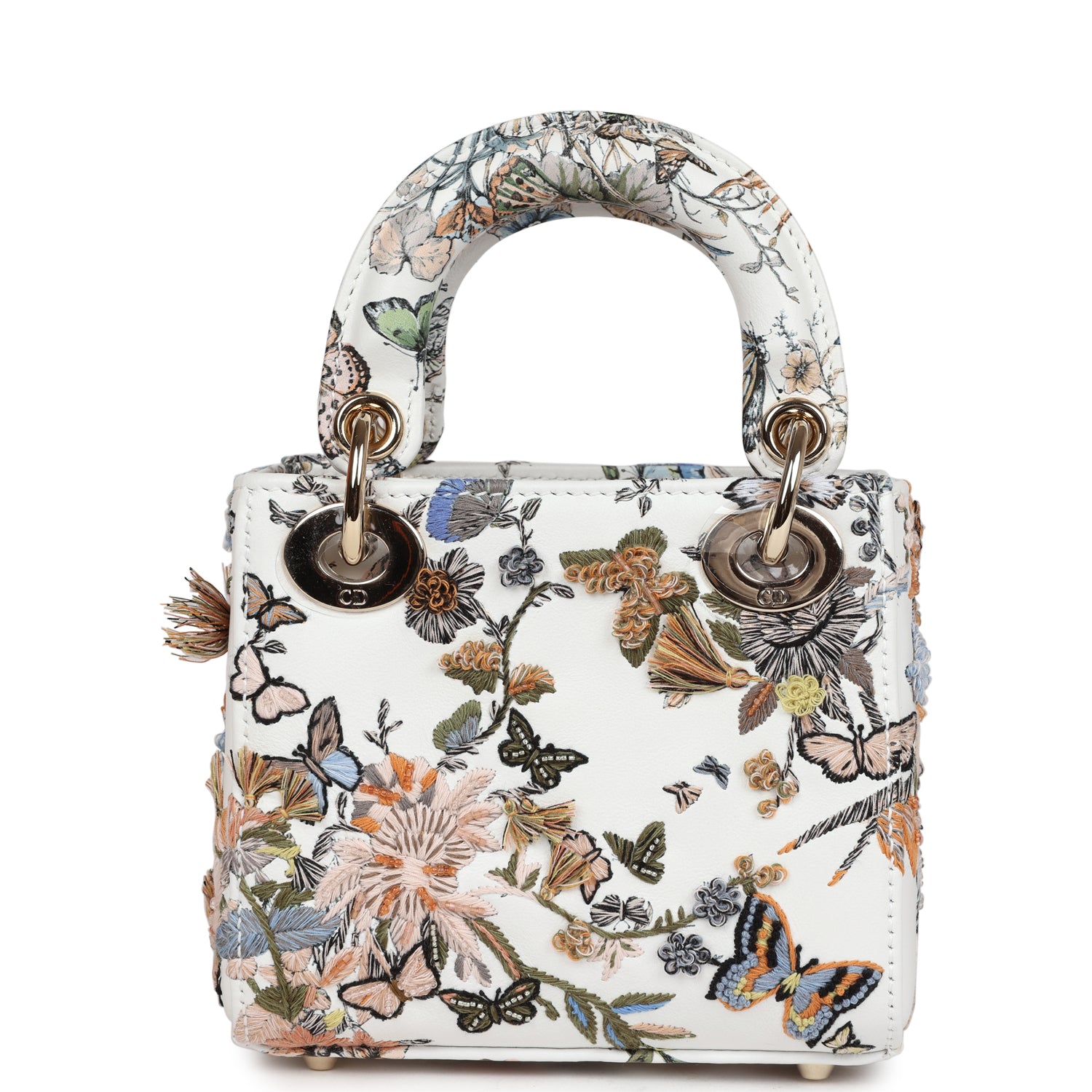 Christian Dior Micro Lady Dior with Small Trunk Multicolor Embroidered