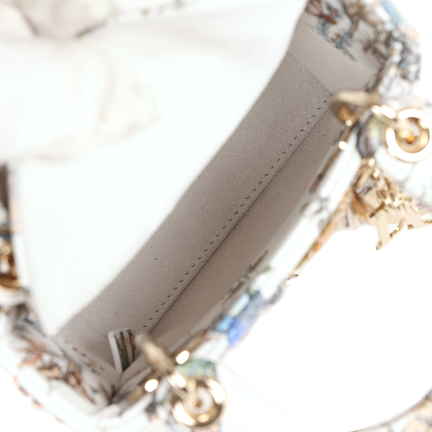 Christian Dior Micro Lady Dior with Small Trunk Multicolor Embroidered