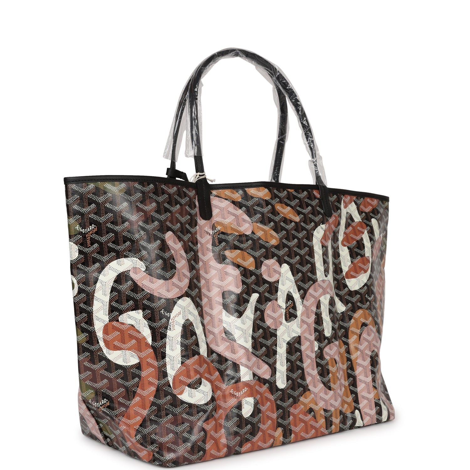 Goyard Limited Edition Black Goyardine Canvas Lettres Camouflage St. L