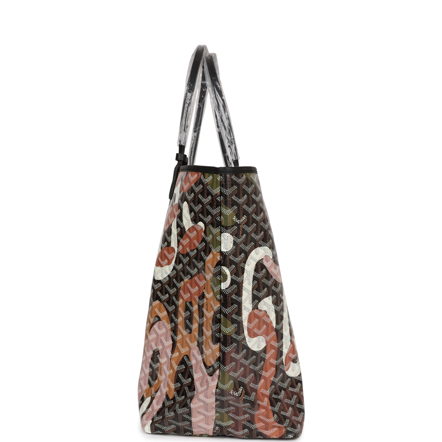 Goyard Limited Edition Black Goyardine Canvas Lettres Camouflage St. L