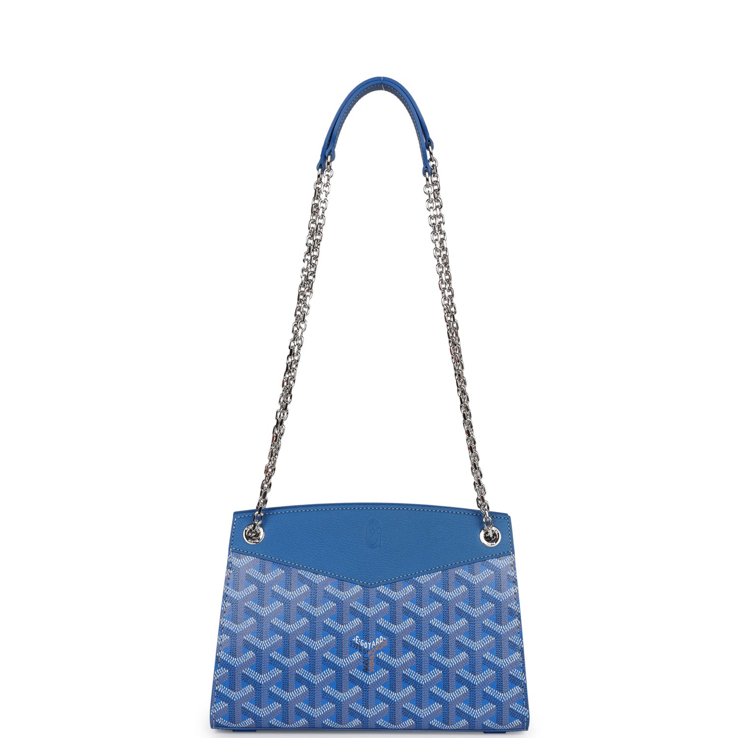 Goyard Rouette Structure Mini Bag Blue Goyardine Palladium Hardware