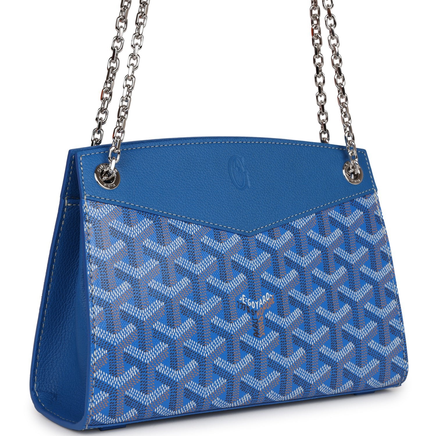 Goyard Rouette Structure Mini Bag Blue Goyardine Palladium Hardware