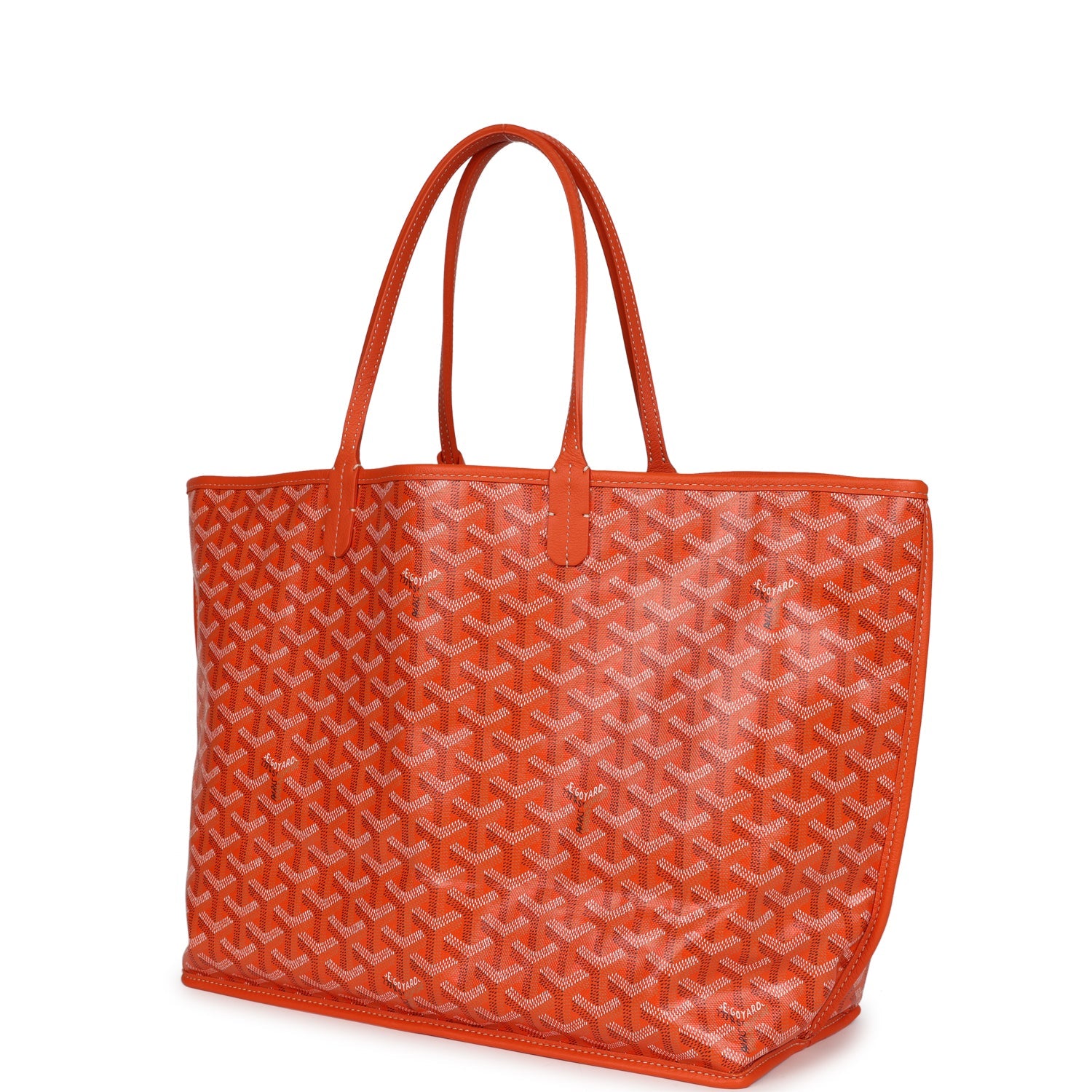 Goyard Anjou PM Orange Goyardine Canvas Palladium Hardware