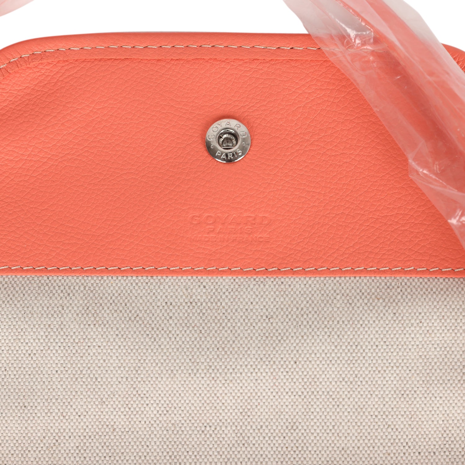 Goyard Aligre Bag Raffia Net with Coral Coated Canvas and Decize Tauri