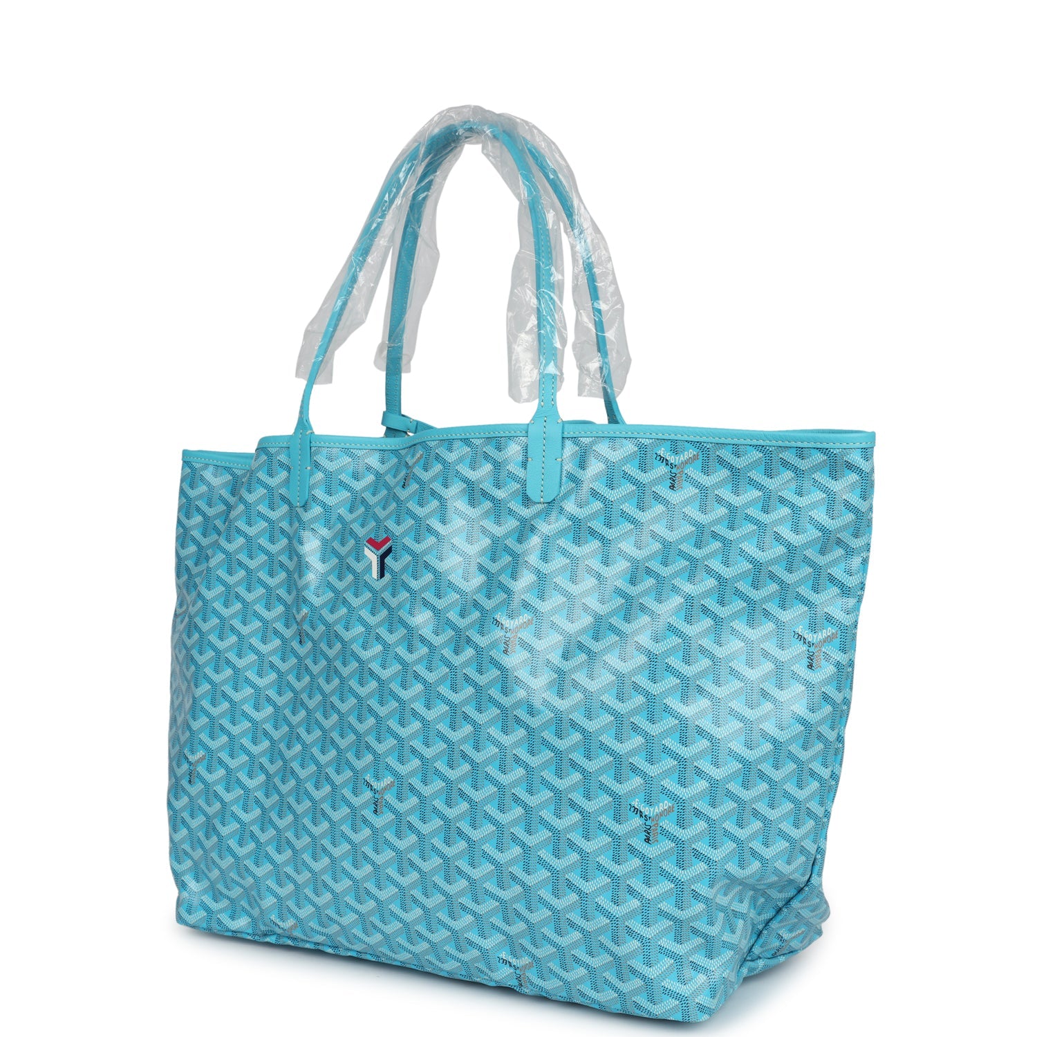 Goyard Goyardine Turquoise Saint Louis GM Tote Bag & Balise Towel Pall