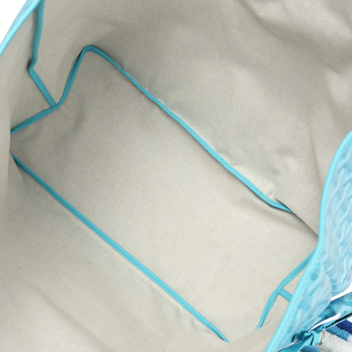 Goyard Goyardine Turquoise Saint Louis GM Tote Bag & Balise Towel Pall