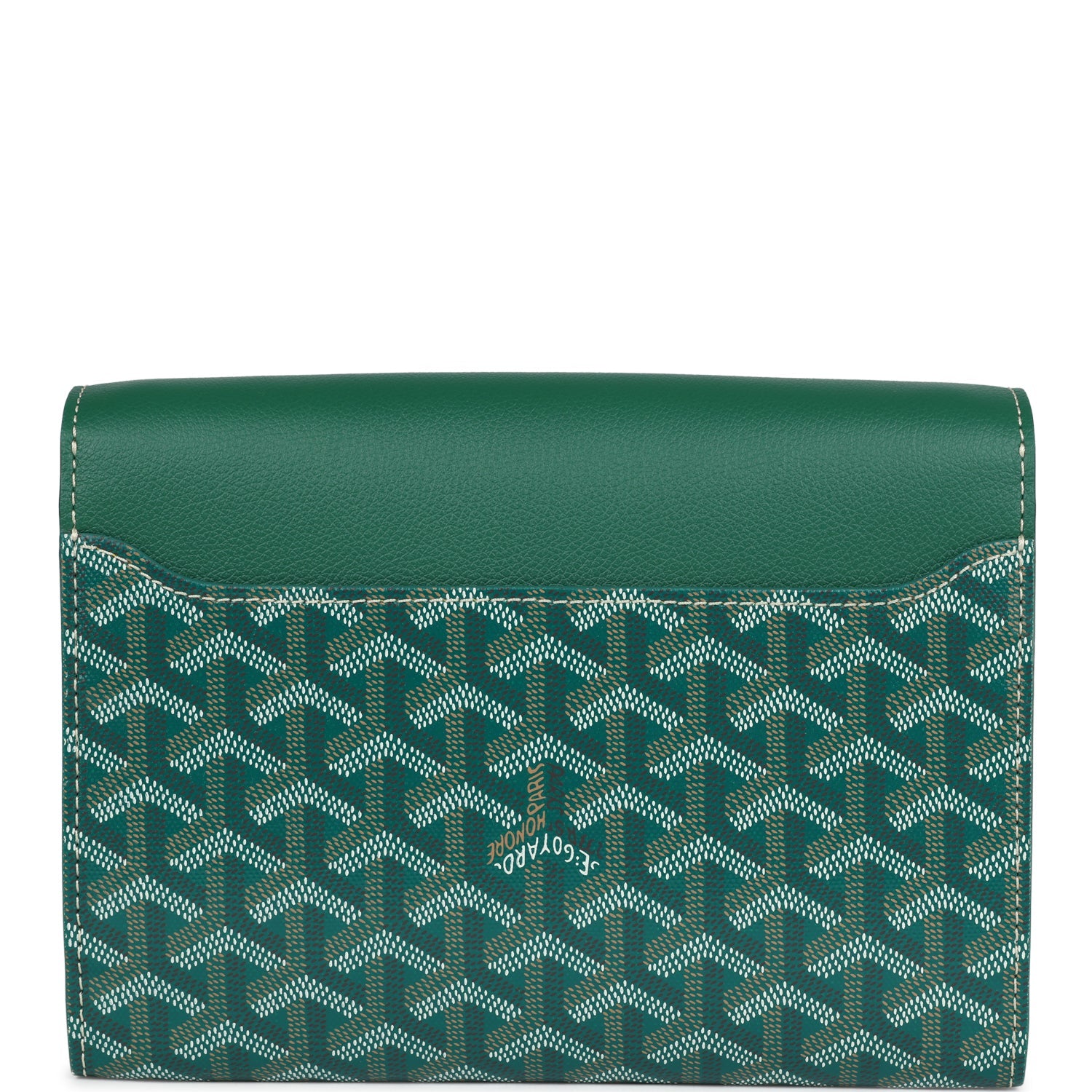 Goyard Goyardine Green Chypre Wallet-Pouch Palladium Hardware