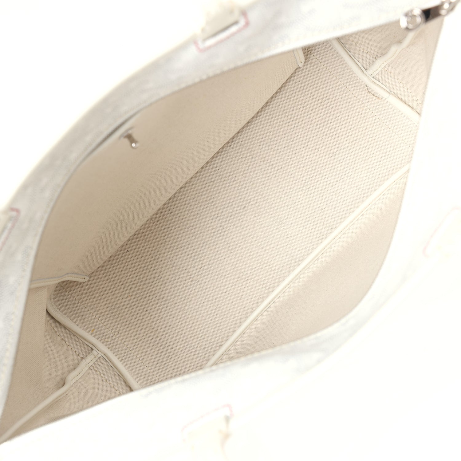 Goyard Goyardine Artois Tote PM Grey Canvas & Chevroches Calfskin Pall