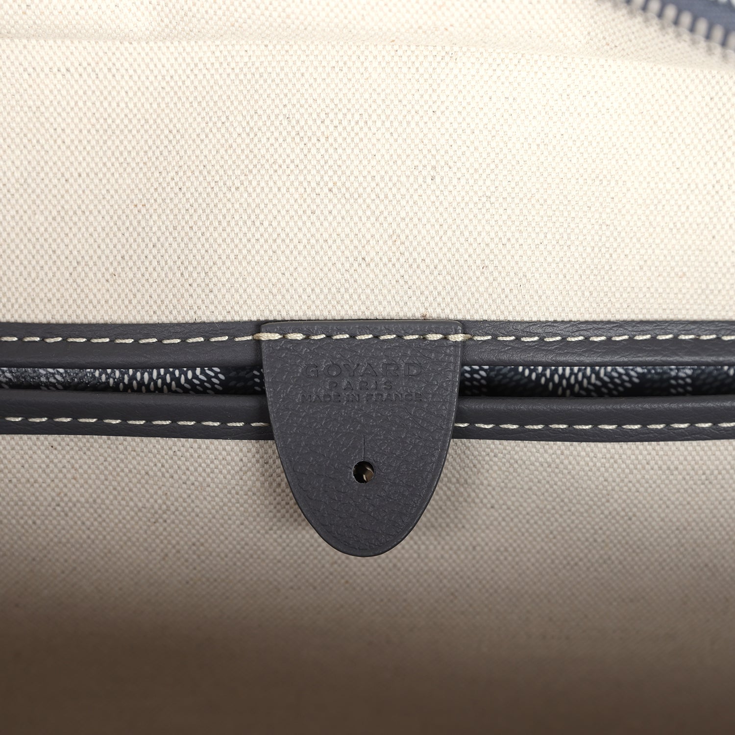 Goyard Artois Tote MM Grey Goyardine Canvas & Chevroches Calfskin Pall