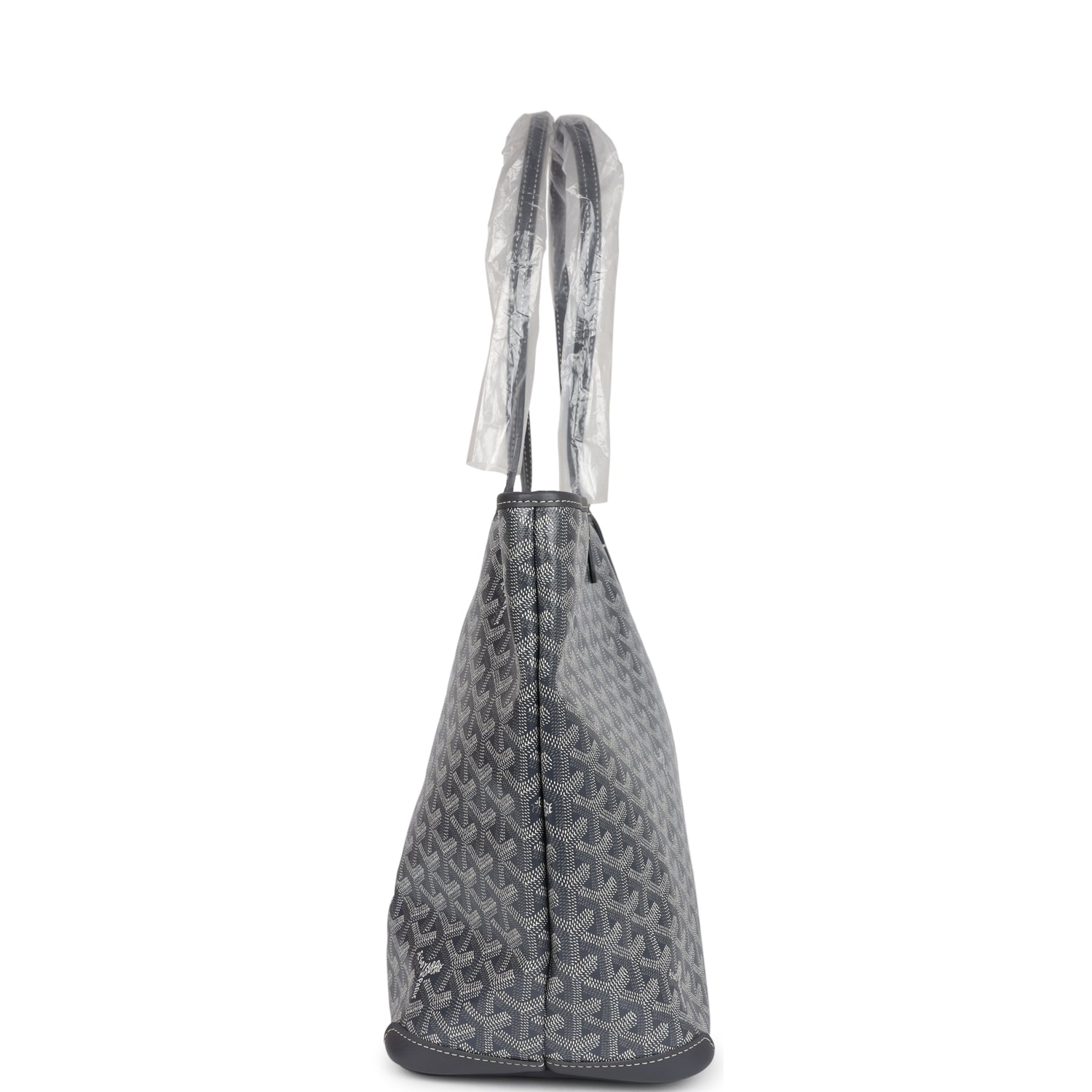 Goyard Artois Tote MM Grey Goyardine Canvas & Chevroches Calfskin Pall