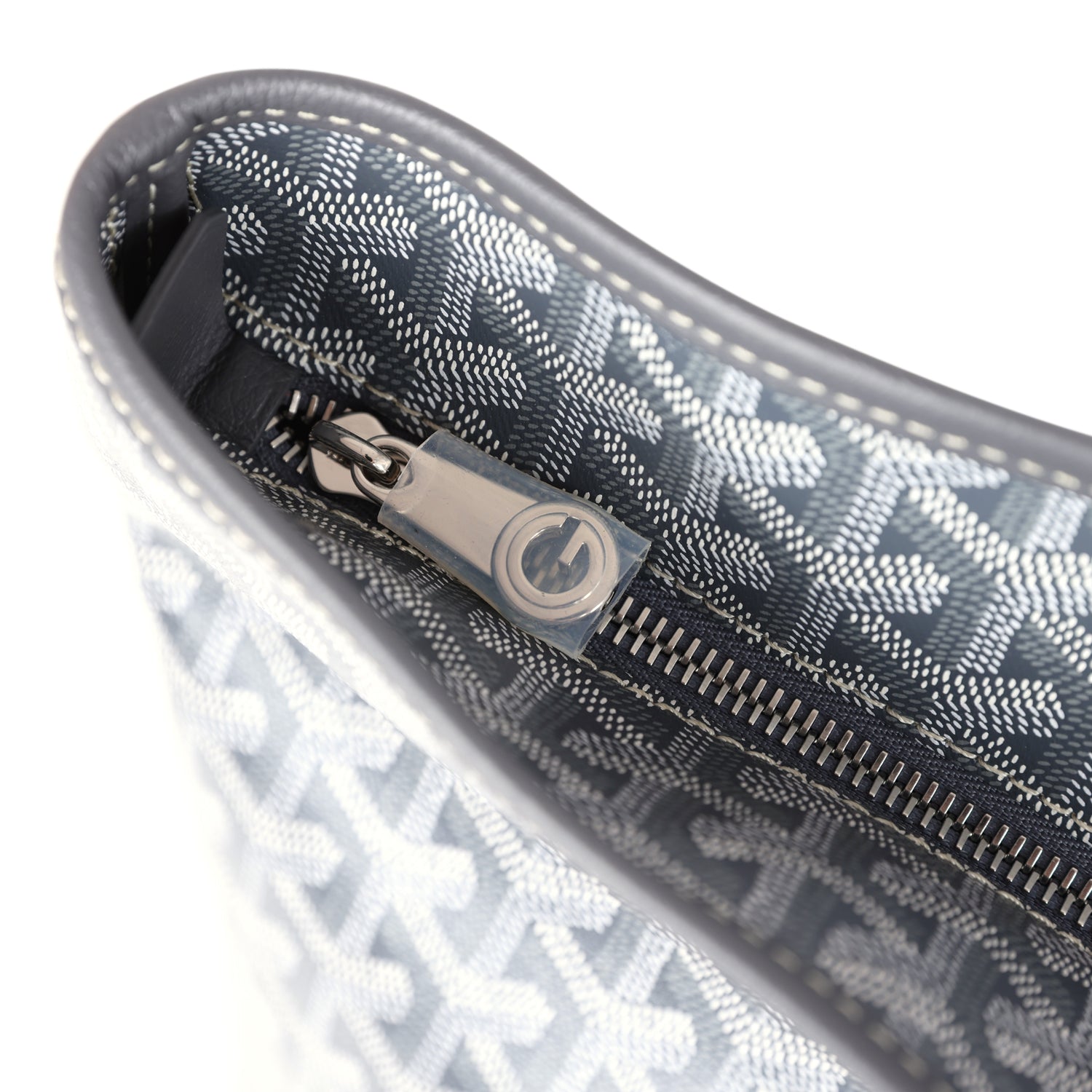 Goyard Artois Tote MM Grey Goyardine Canvas & Chevroches Calfskin Pall