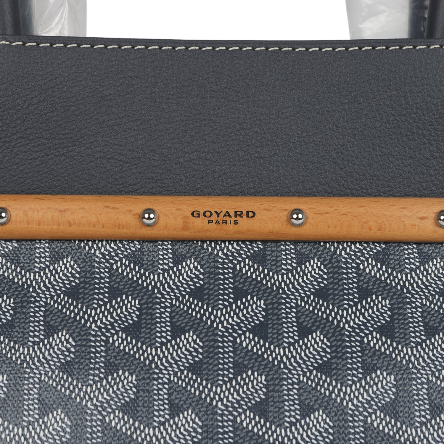 Goyard Saigon Tote Grey Goyardine Canvas Palladium Hardware