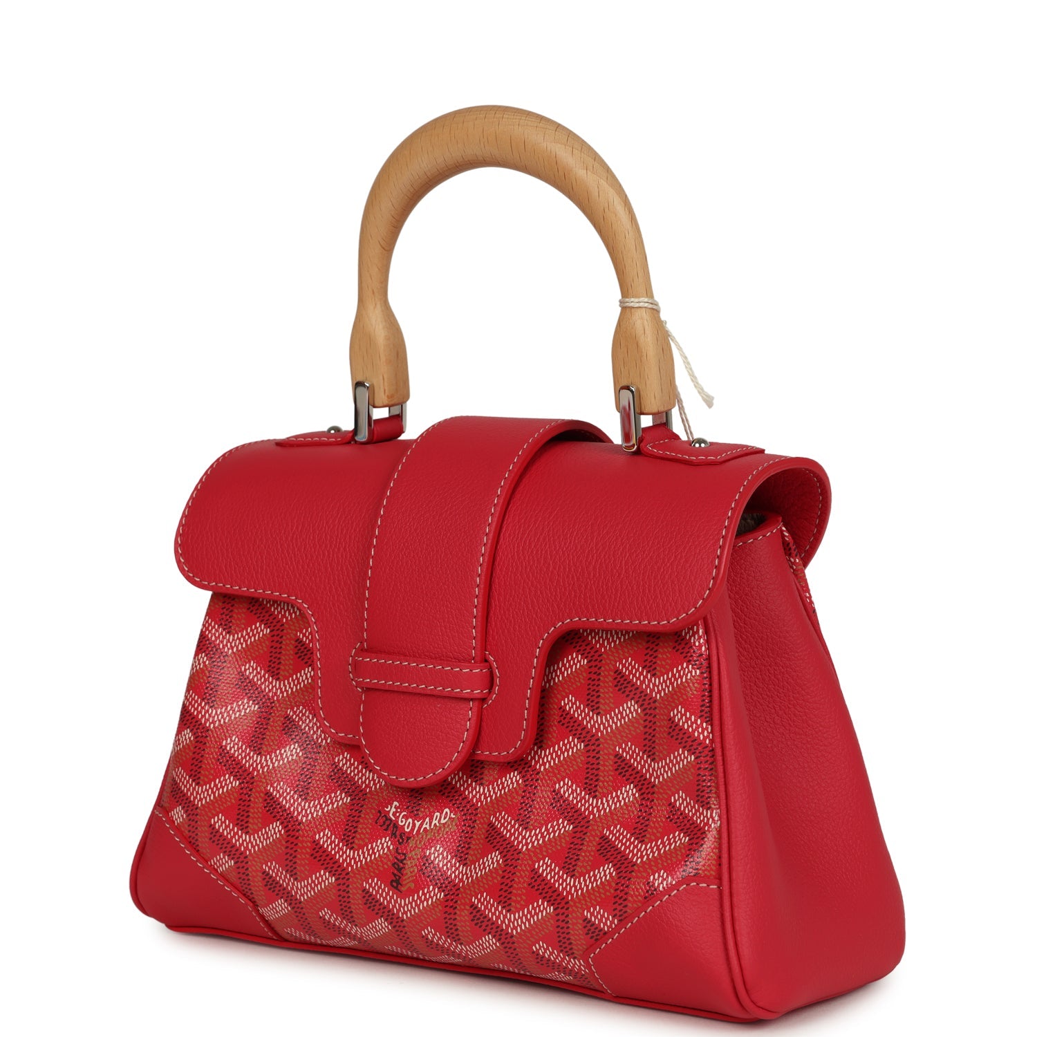 Goyard Goyardine Canvas Fuchsia Soft Saigon Mini Palladium Hardware