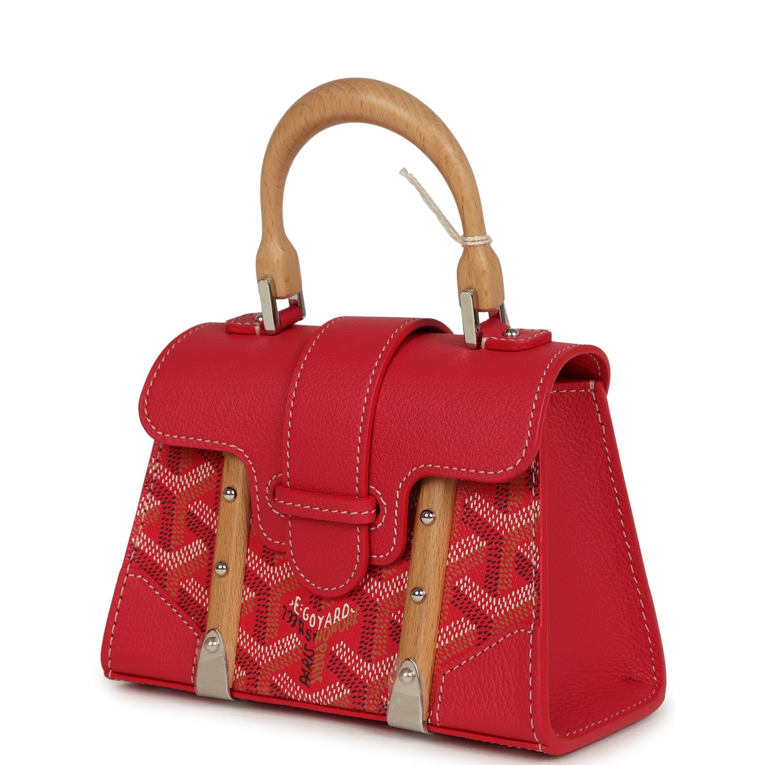 Goyard Goyardine Canvas Fuchsia Saigon Structure Nano Palladium Hardwa