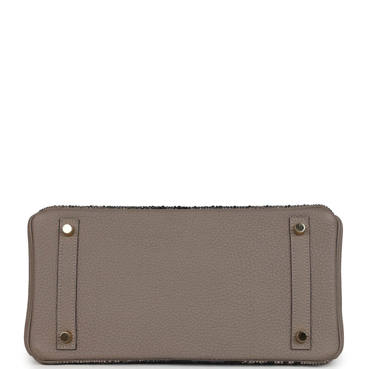 Custom Leopard Swarovski Crystal Hermes Birkin 30 Gris Asphalte Togo G