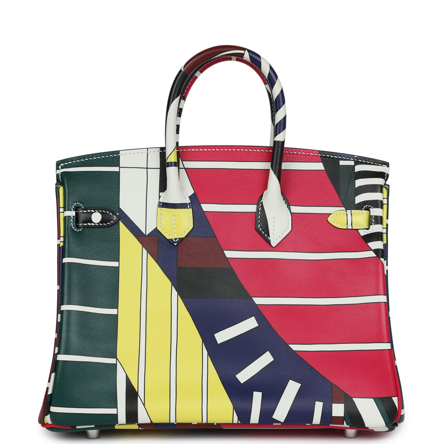 Hermes "One Two Three and Away We Go" Birkin 25 Multicolor Swift Palla