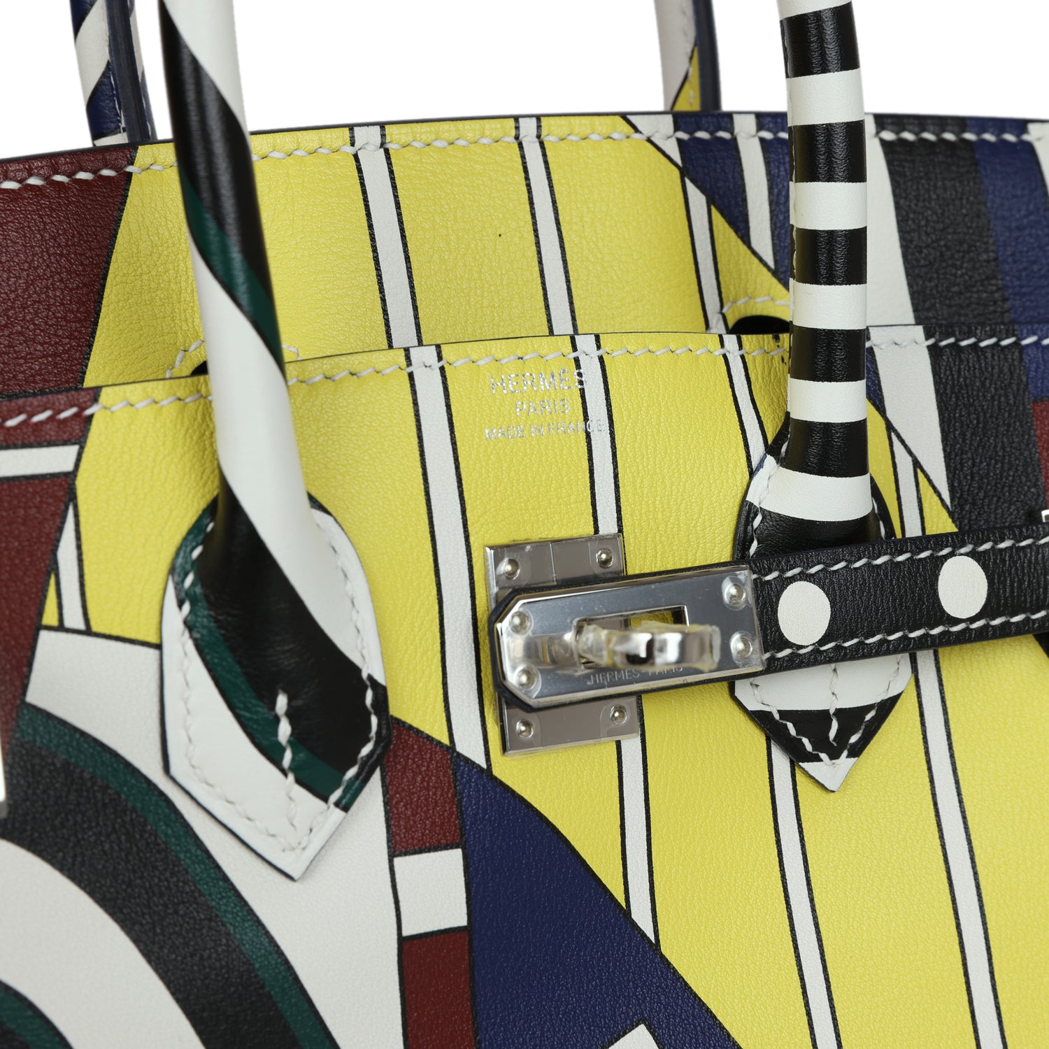 Hermes "One Two Three and Away We Go" Birkin 25 Multicolor Swift Palla