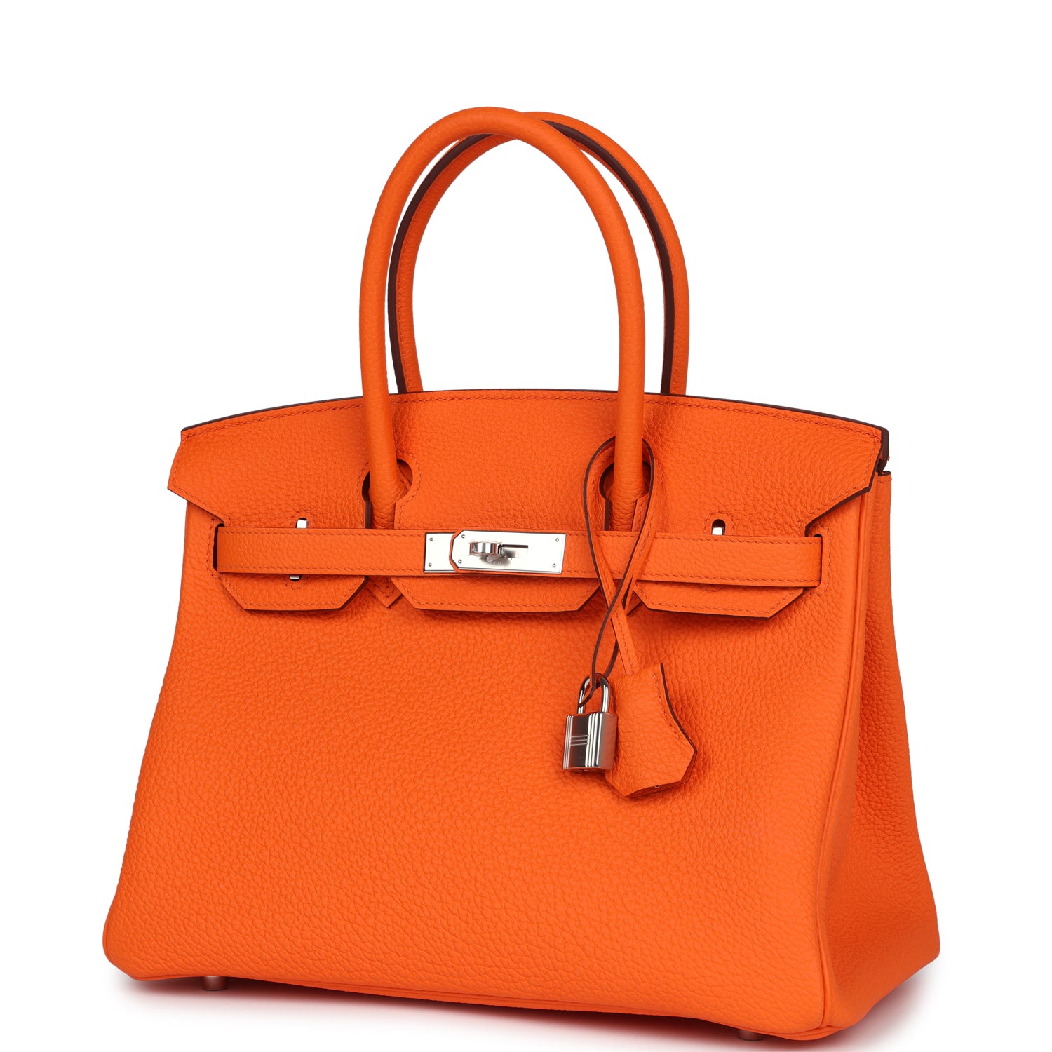 Hermes Birkin 30 Orange Minium Togo Palladium Hardware