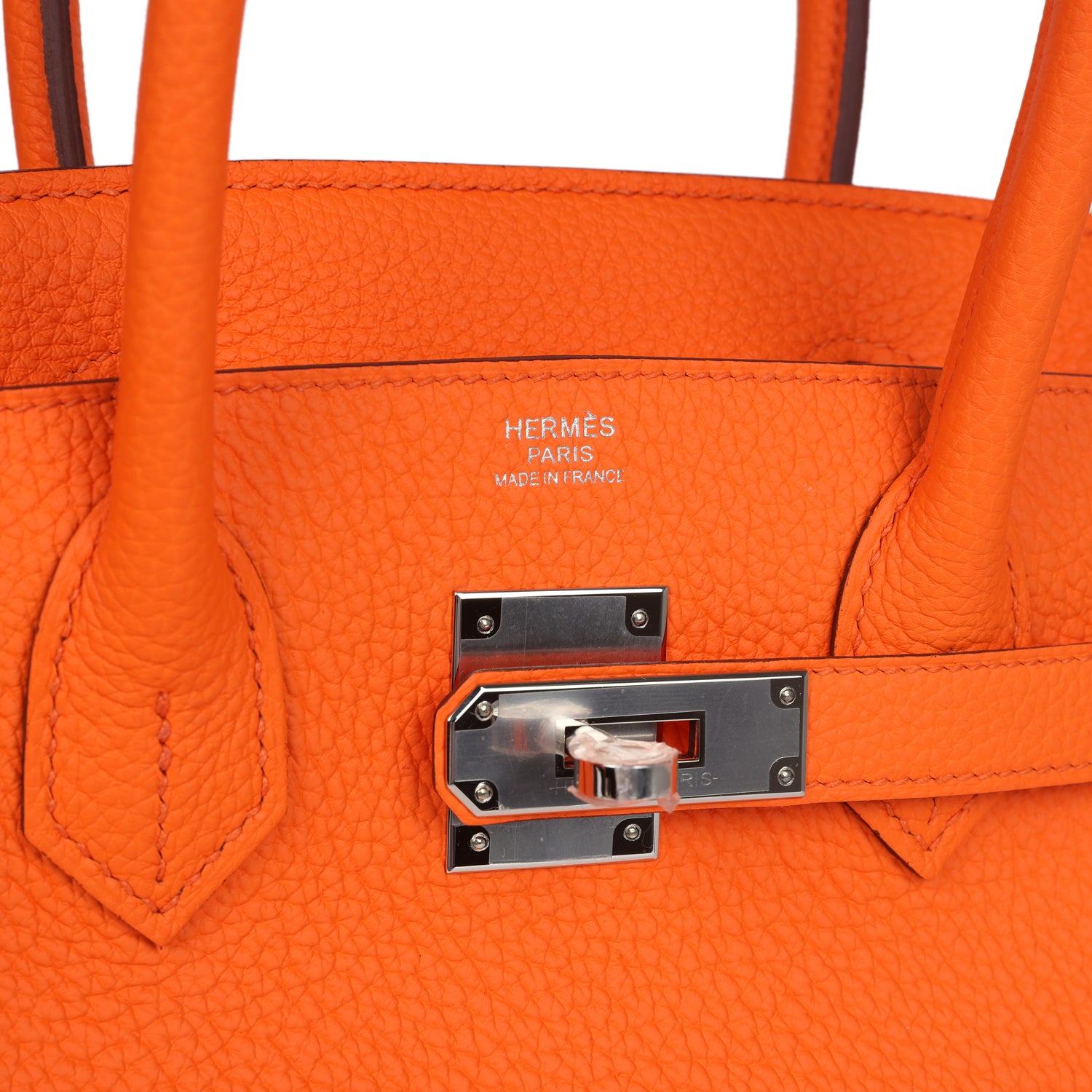 Hermes Birkin 30 Orange Minium Togo Palladium Hardware