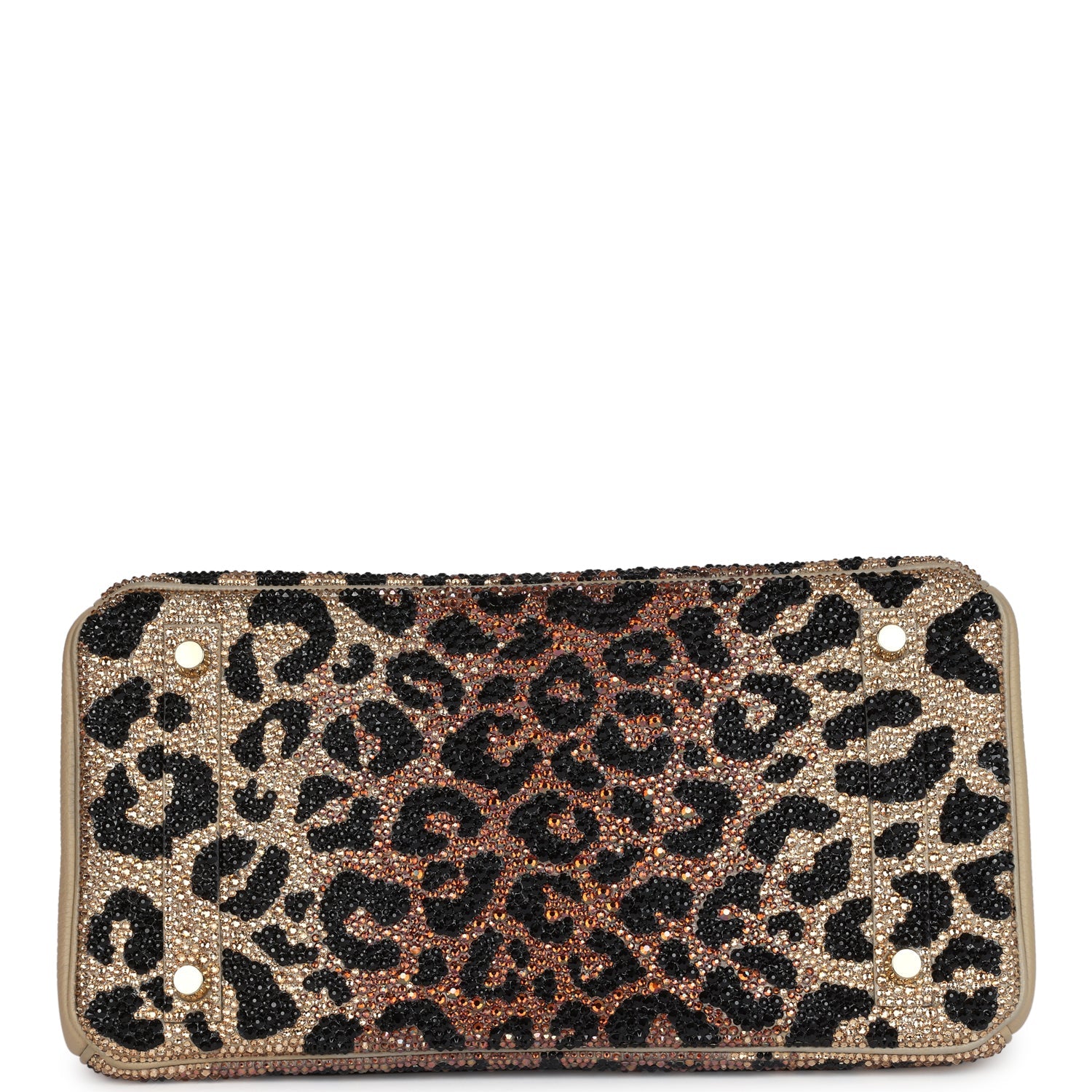 Custom Leopard Swarovski Crystal Hermes Birkin 30 Trench Togo Gold Har