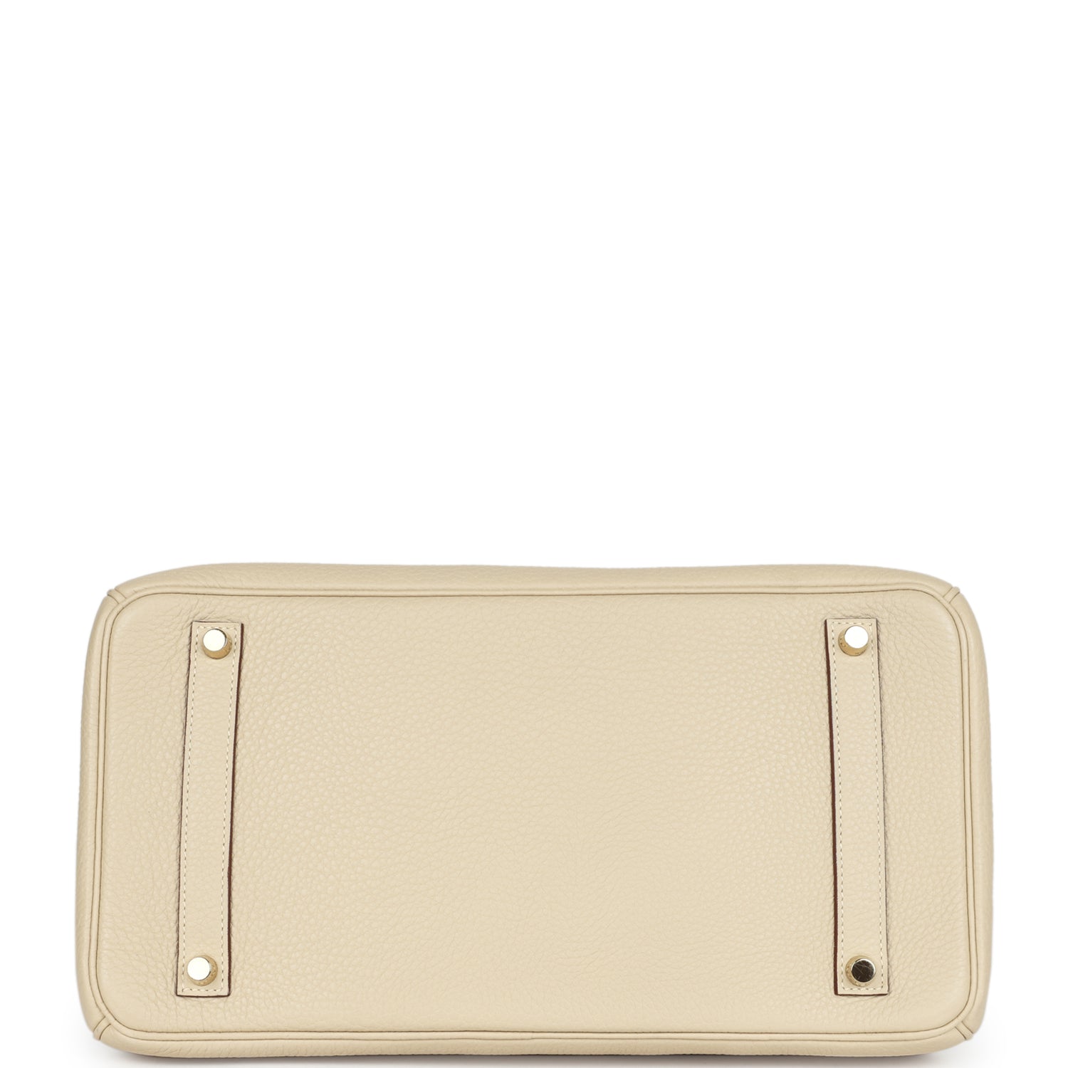 Pre-owned Hermes Birkin 35 Parchemin Clemence Gold Hardware