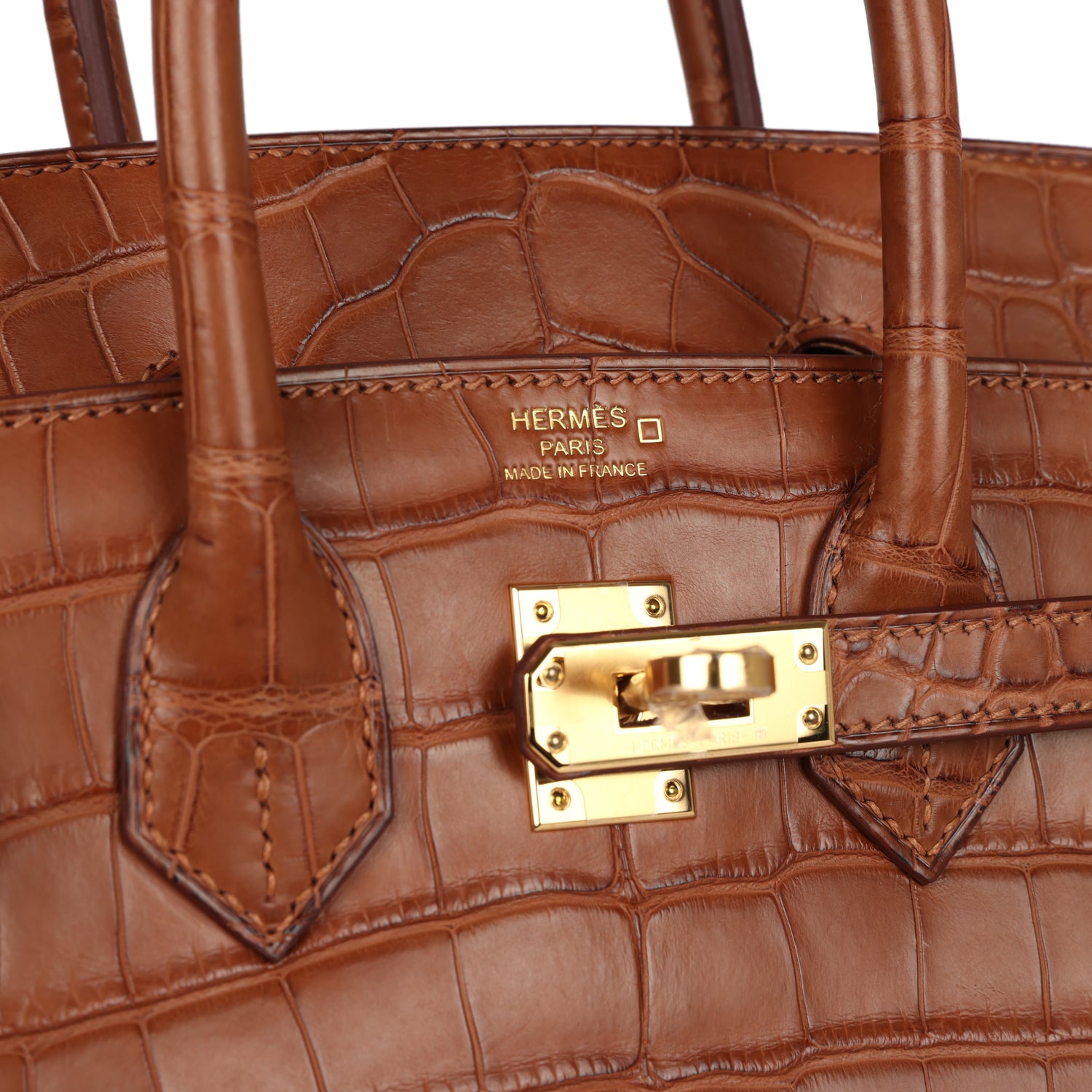 Hermes Birkin 25 Gold Matte Alligator Gold Hardware