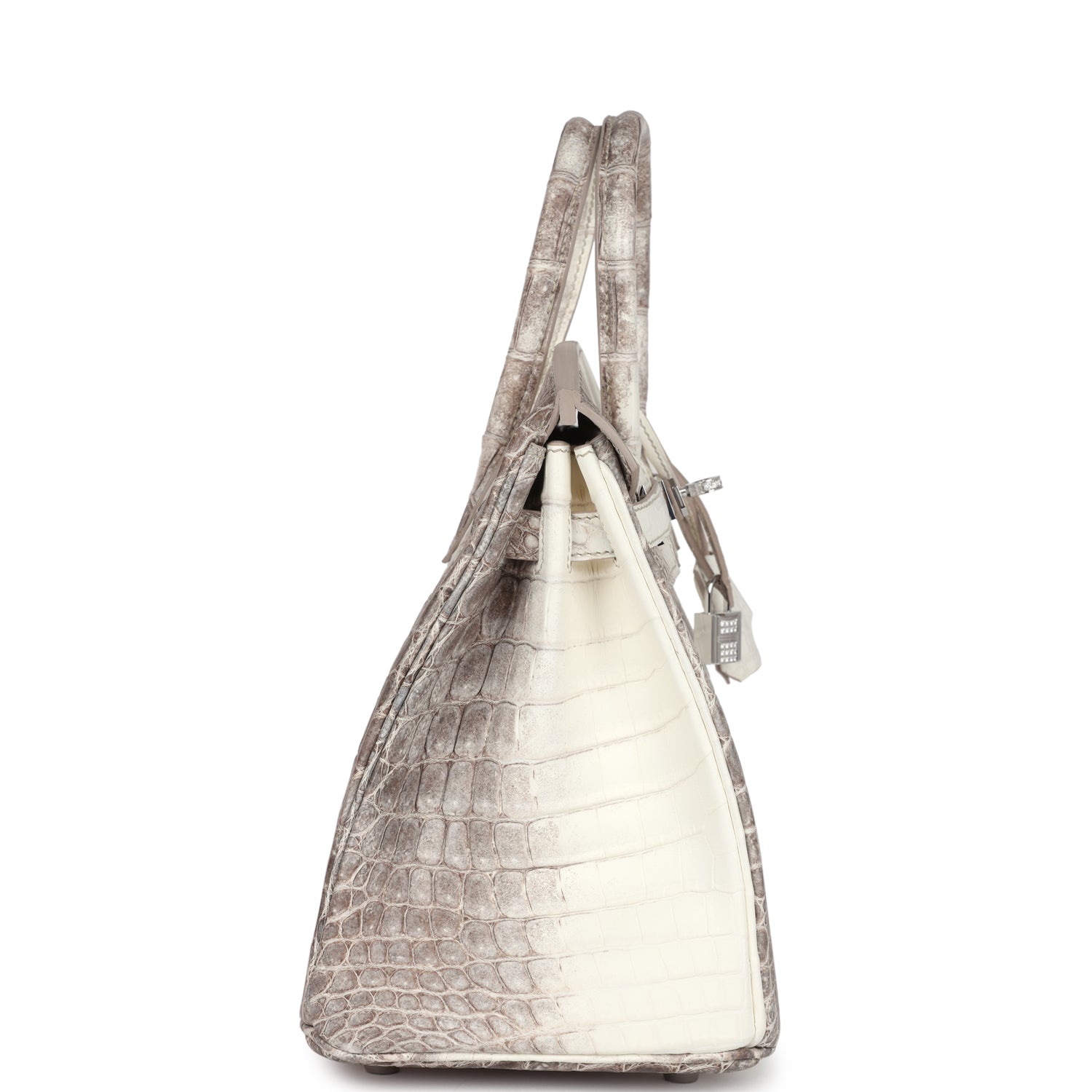 Hermes Birkin 25 Himalaya Niloticus Crocodile Diamond Encrusted Pallad