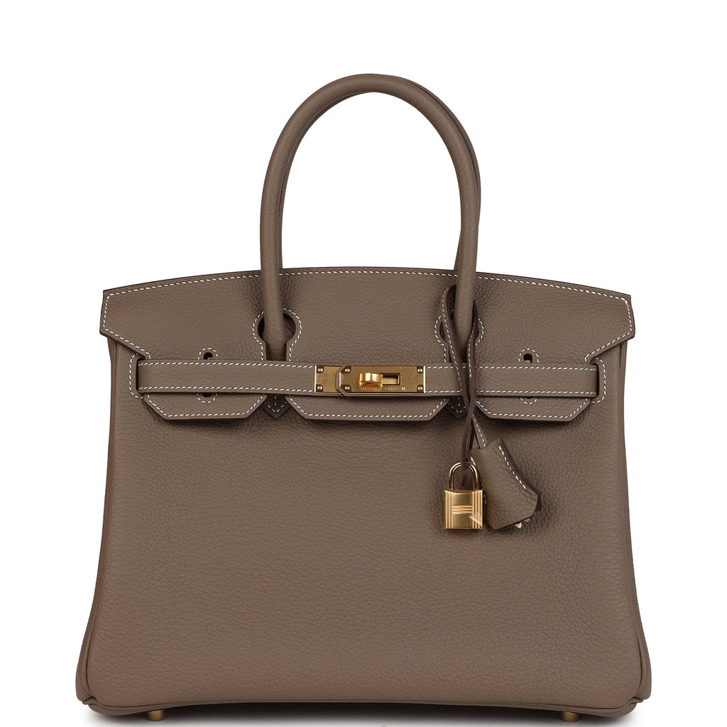 Hermes Birkin 30 Etoupe Togo Gold Hardware