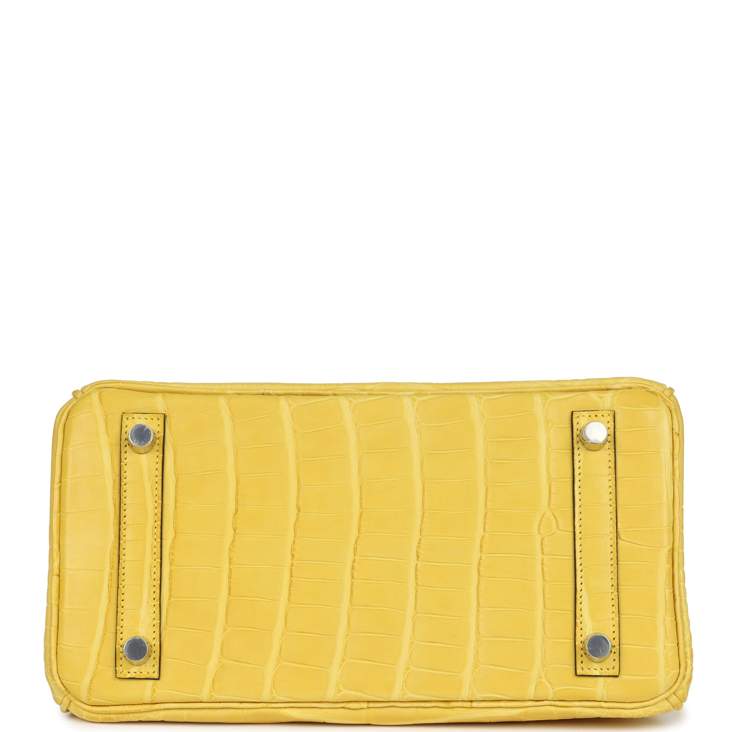 Hermes Birkin 25 Mimosa Matte Alligator Palladium Hardware