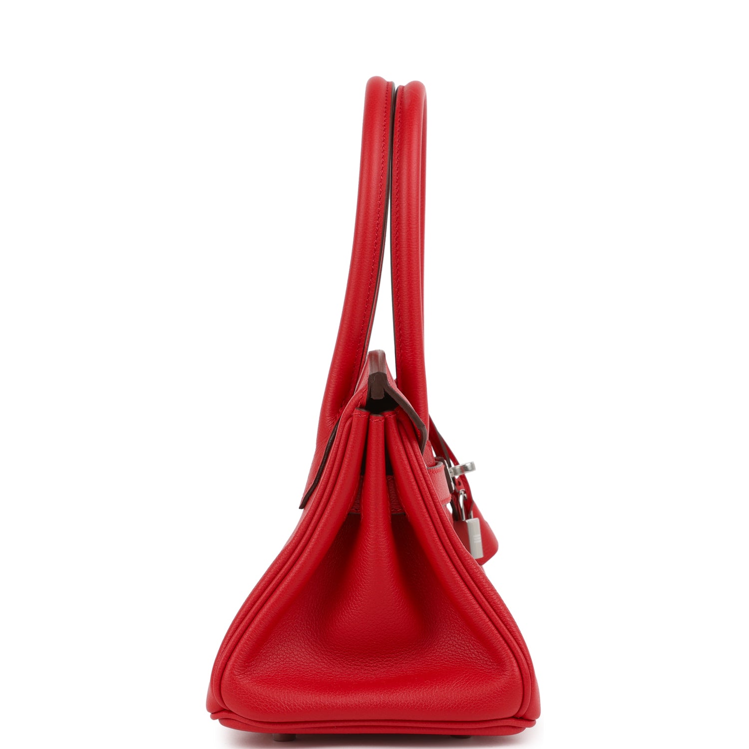 Hermes Shoulder Birkin Light 29 Rouge Radieux Evercolor Palladium Hard