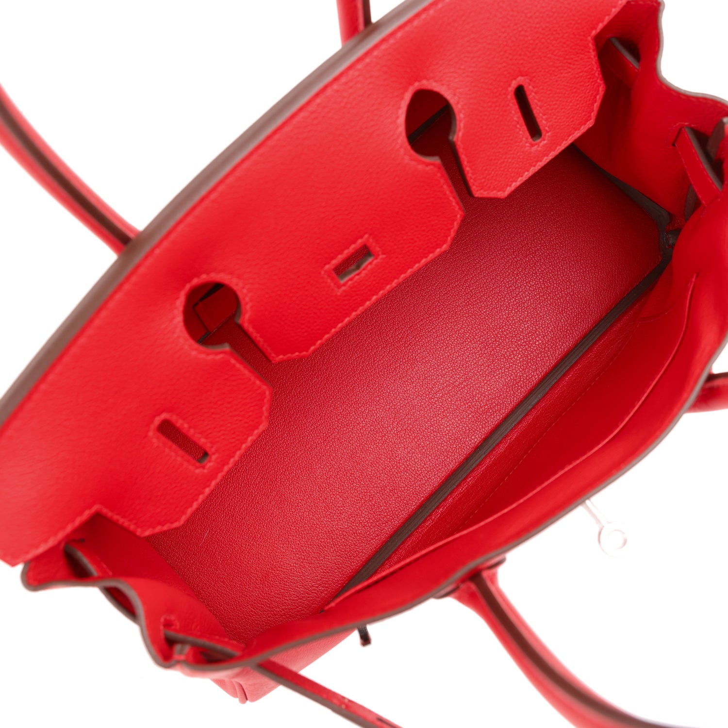 Hermes Shoulder Birkin Light 29 Rouge Radieux Evercolor Palladium Hard