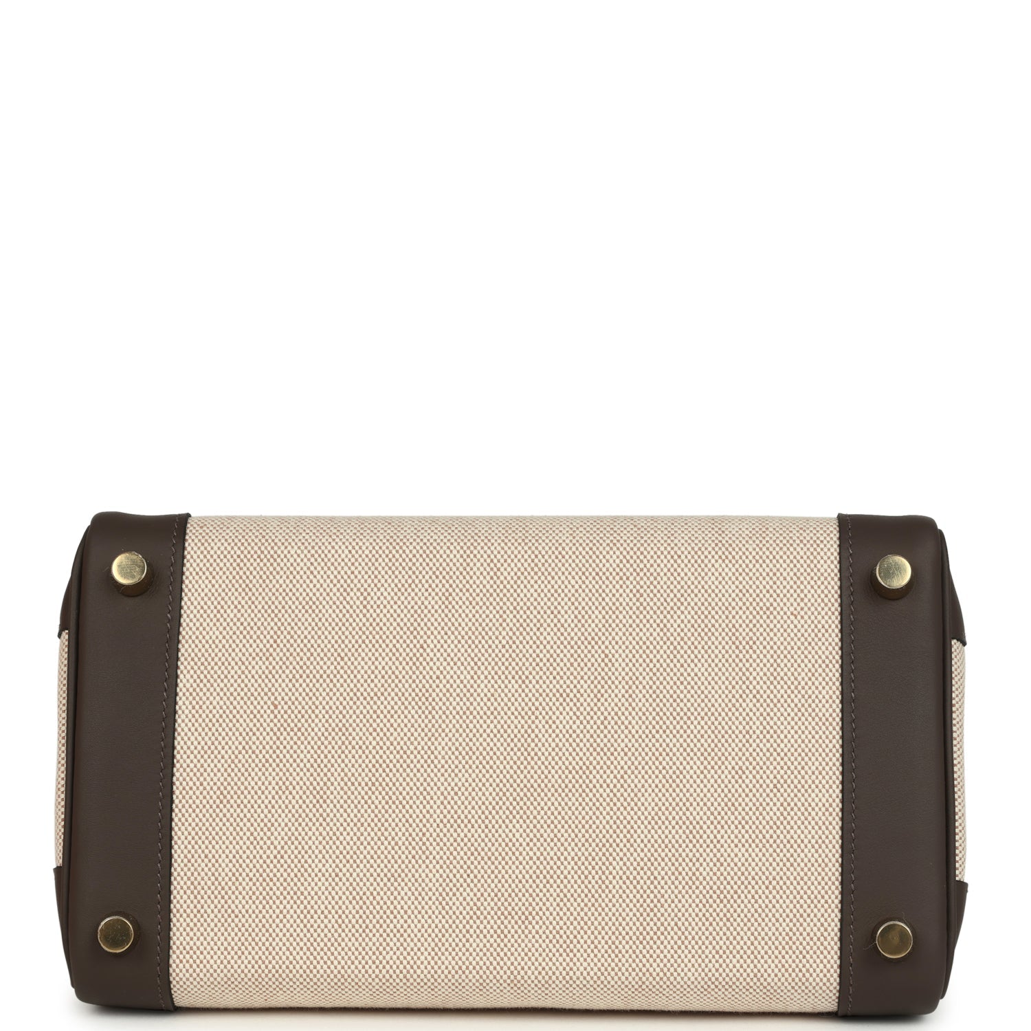 Hermes Birkin 25 Ecru-Beige Toile H Canvas and Ecorce Swift Permabrass