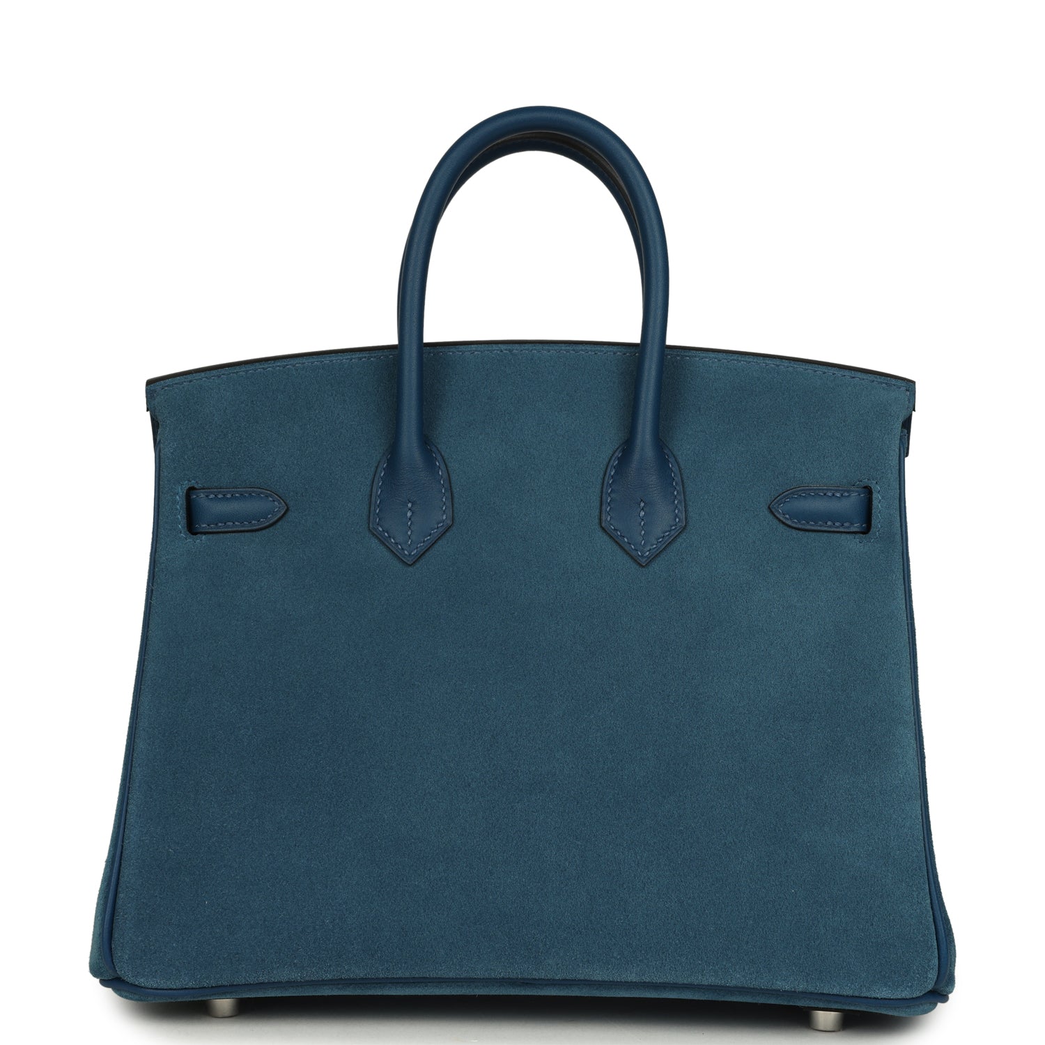 Hermes Birkin 25 Bleu Thalassa Grizzly and Deep Bleu Swift Palladium H
