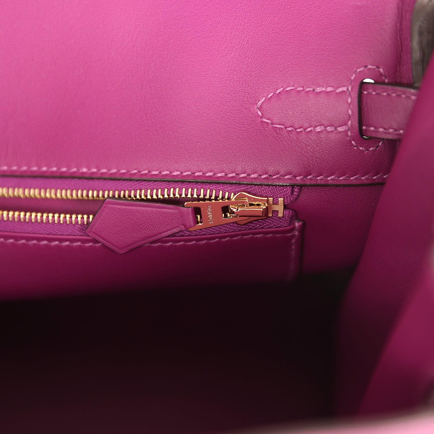 Hermes Birkin 25 Anemone Swift Gold Hardware – New & Authentic