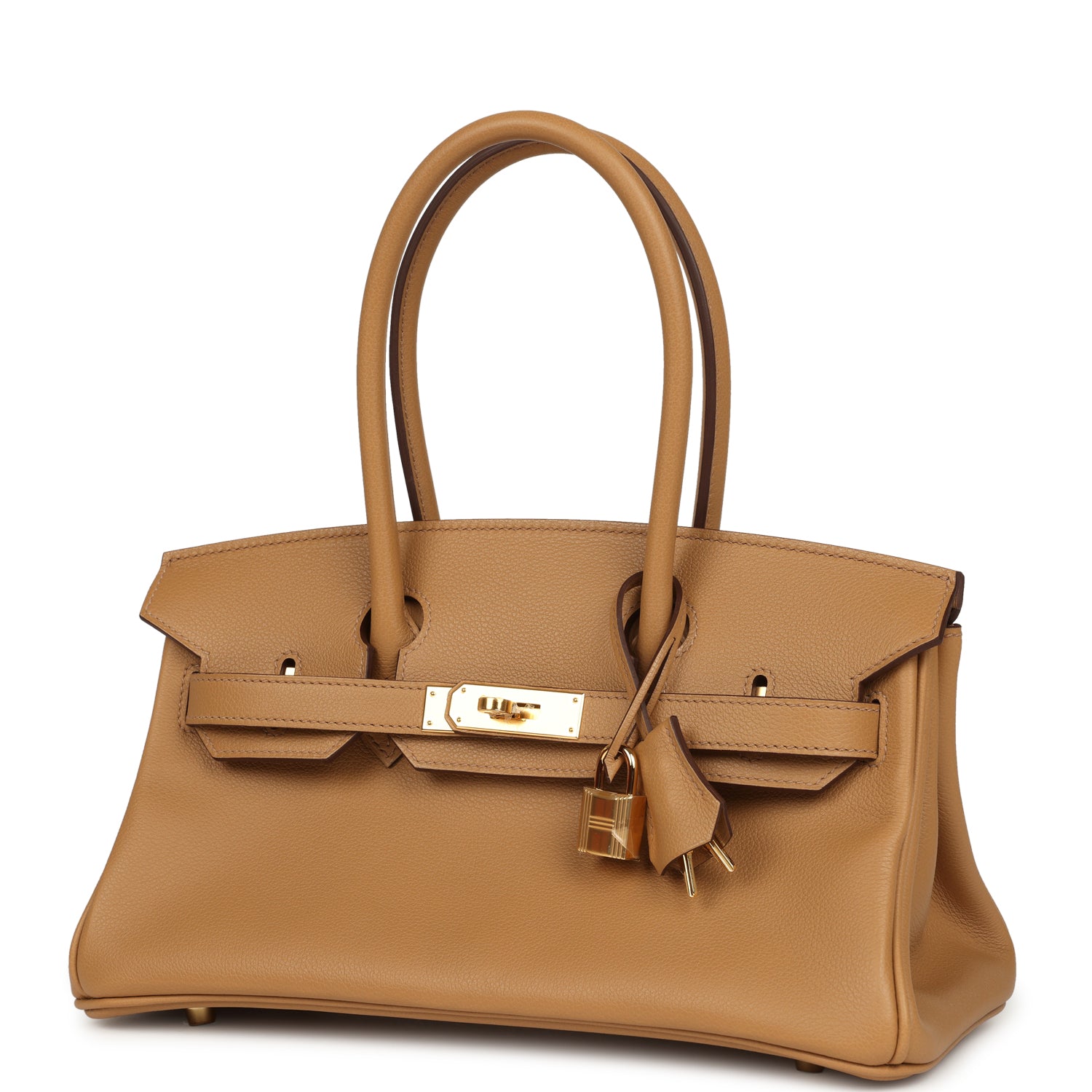Hermes Shoulder Birkin Light 29 Biscuit Evercolor Gold Hardware