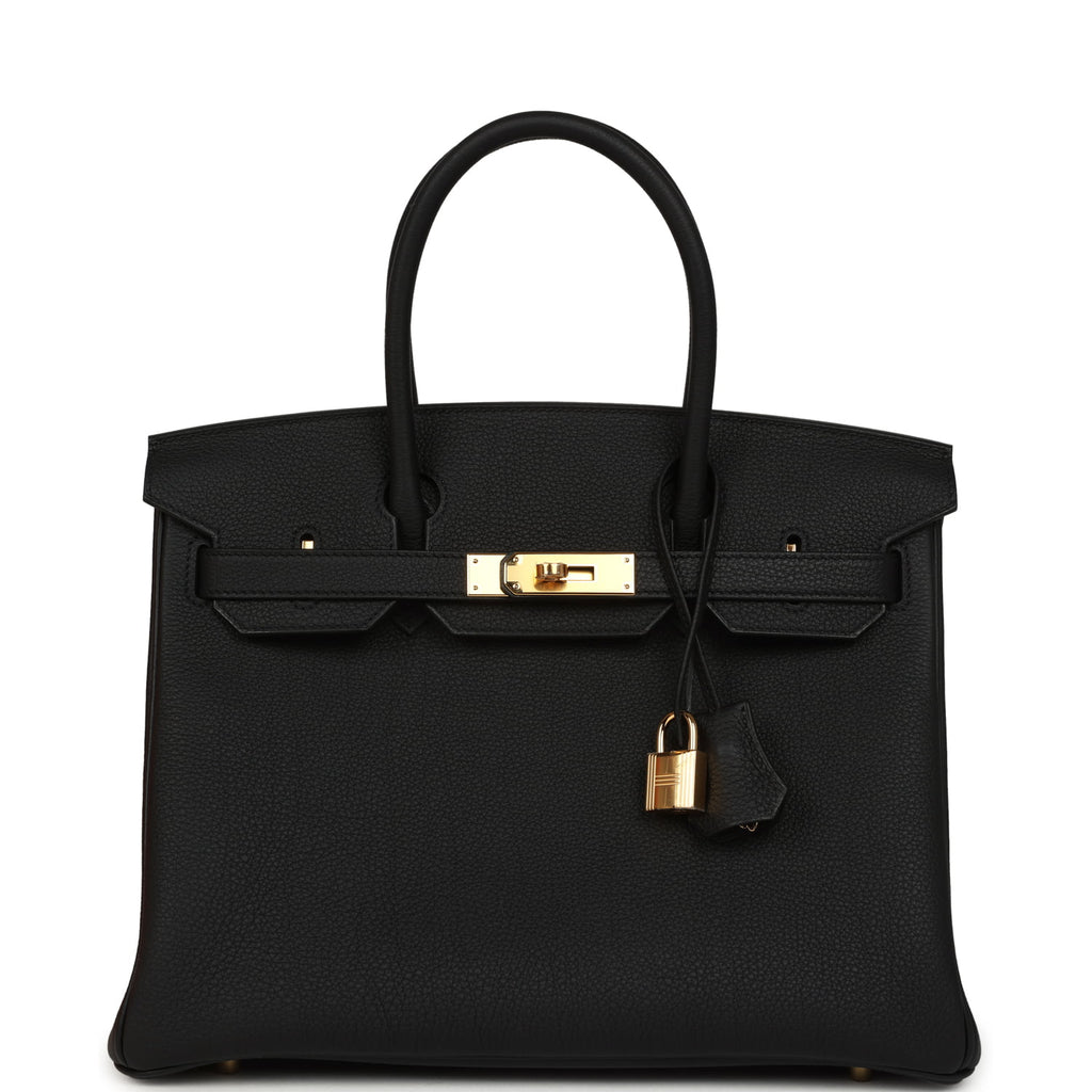 Hermes Birkin 30 Black Togo Gold Hardware – New & Authentic