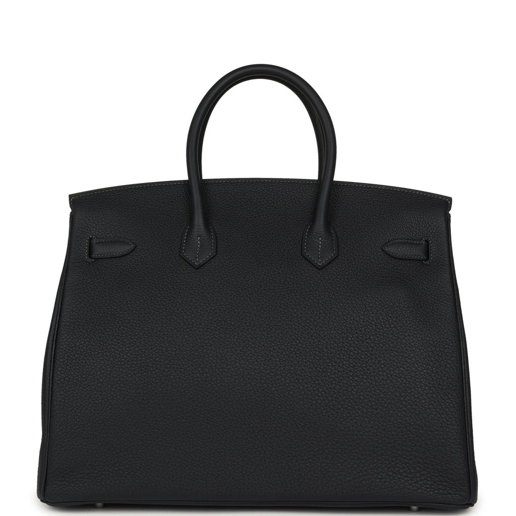 Hermes Birkin 35 Caban Togo Palladium Hardware