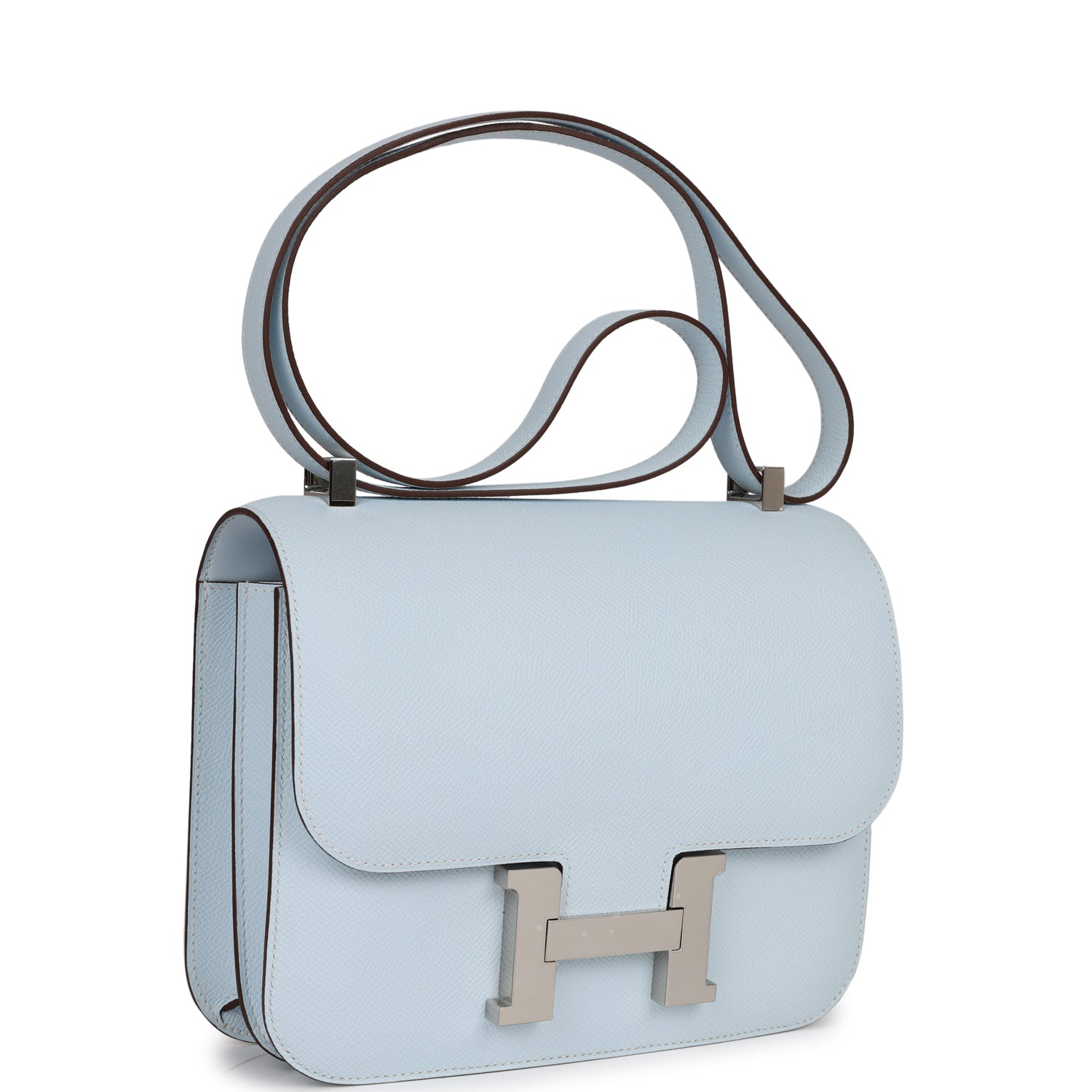 Hermes Constance 24 Bleu Brume Epsom Palladium Hardware