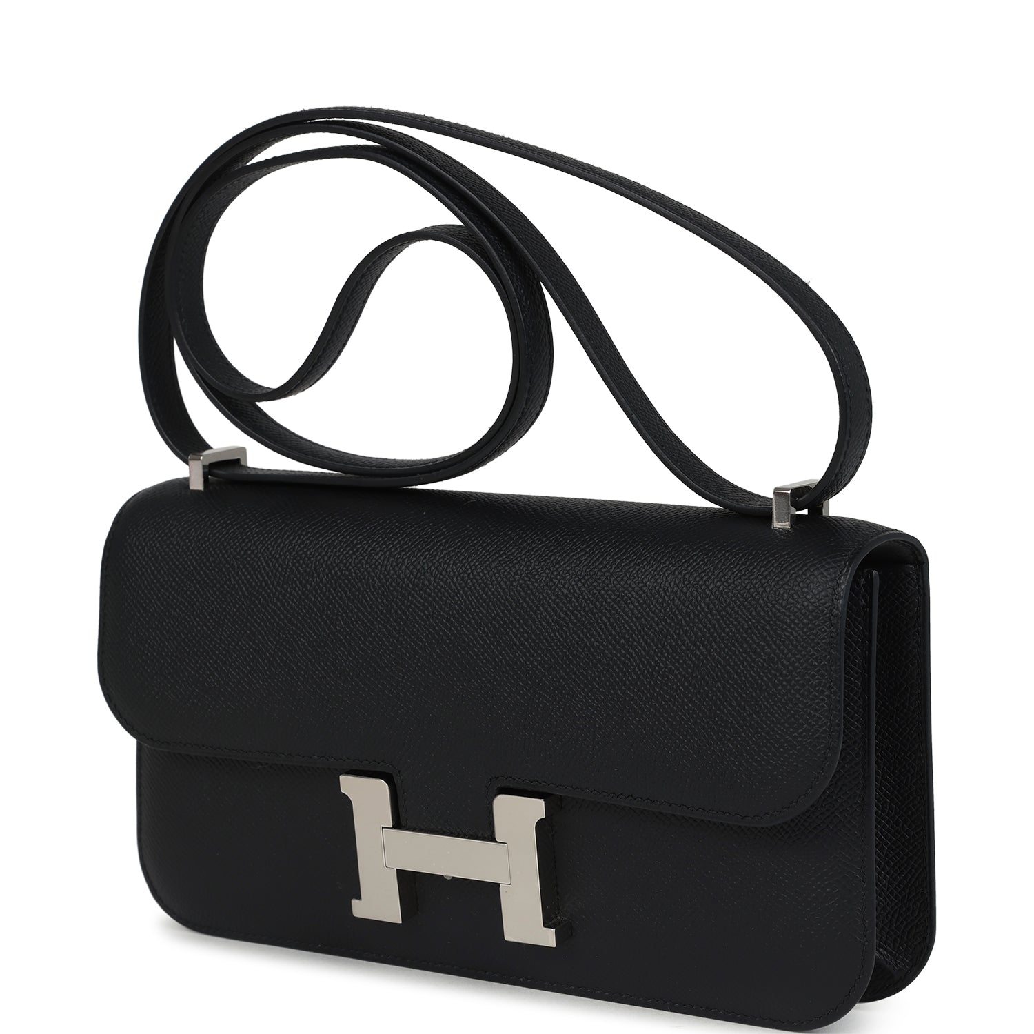 Hermes Constance Elan Black Epsom Palladium Hardware